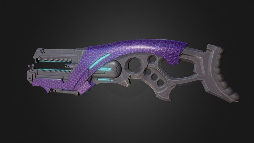 Alien Gun - 3D model by Daniel Pinto (@animalrock) [66d004a] - Sketchfab