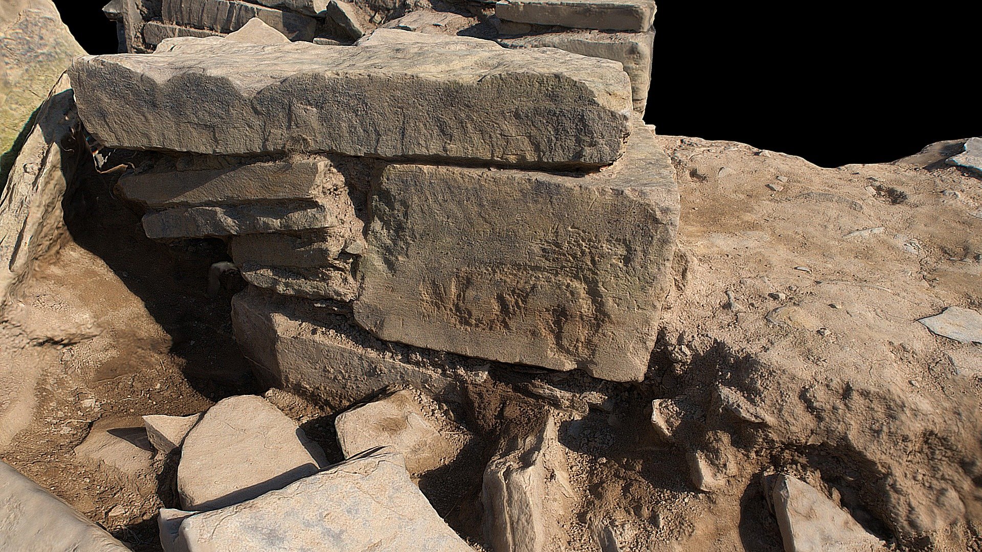 Decorated Stone in Structure 5 - 3D model by NessOfBrodgar [66d1fb6 ...