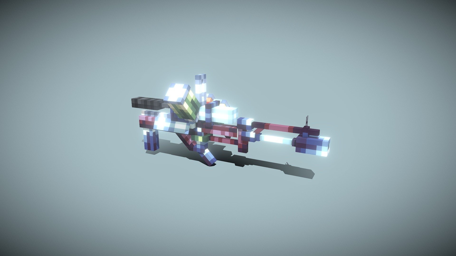 2022 | Pastel gun - 3D model by Became (@ed63533880) [66d26f1] - Sketchfab