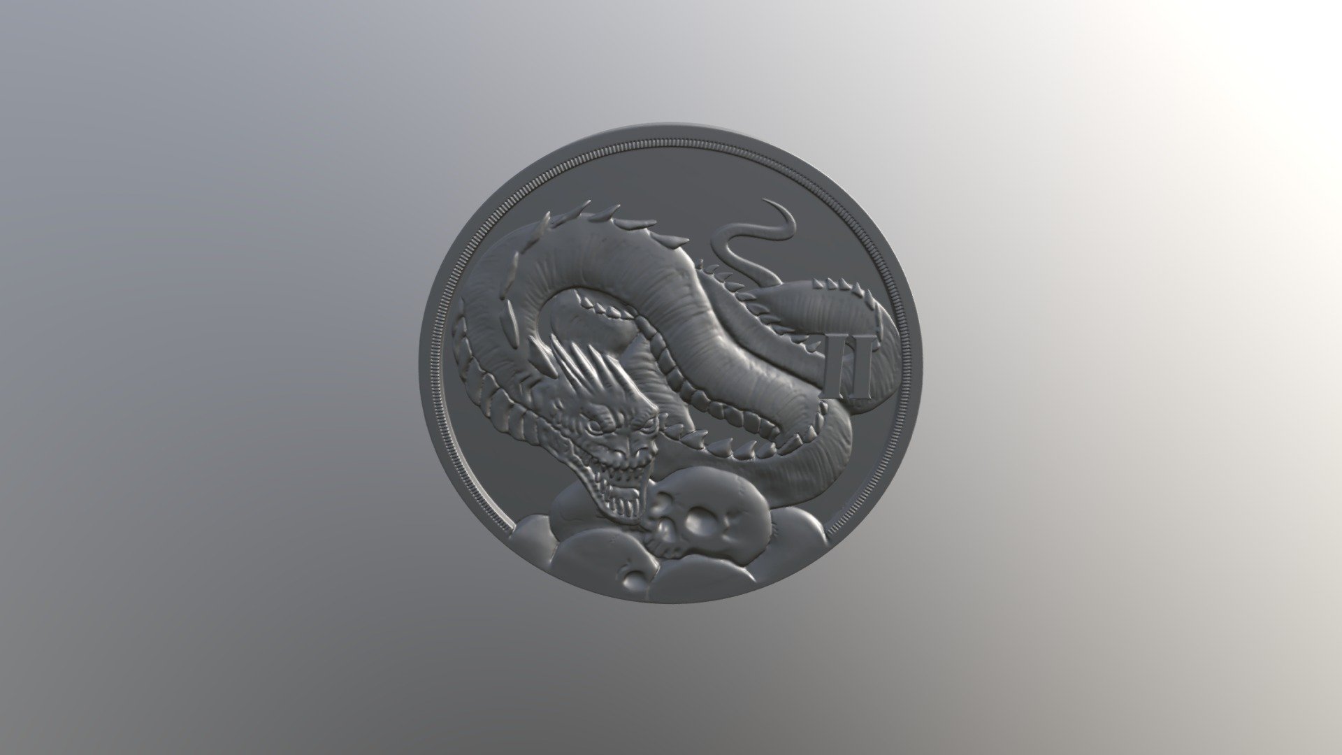 Snake Coin - 3D model by patrickjfahy [66d3d4c] - Sketchfab