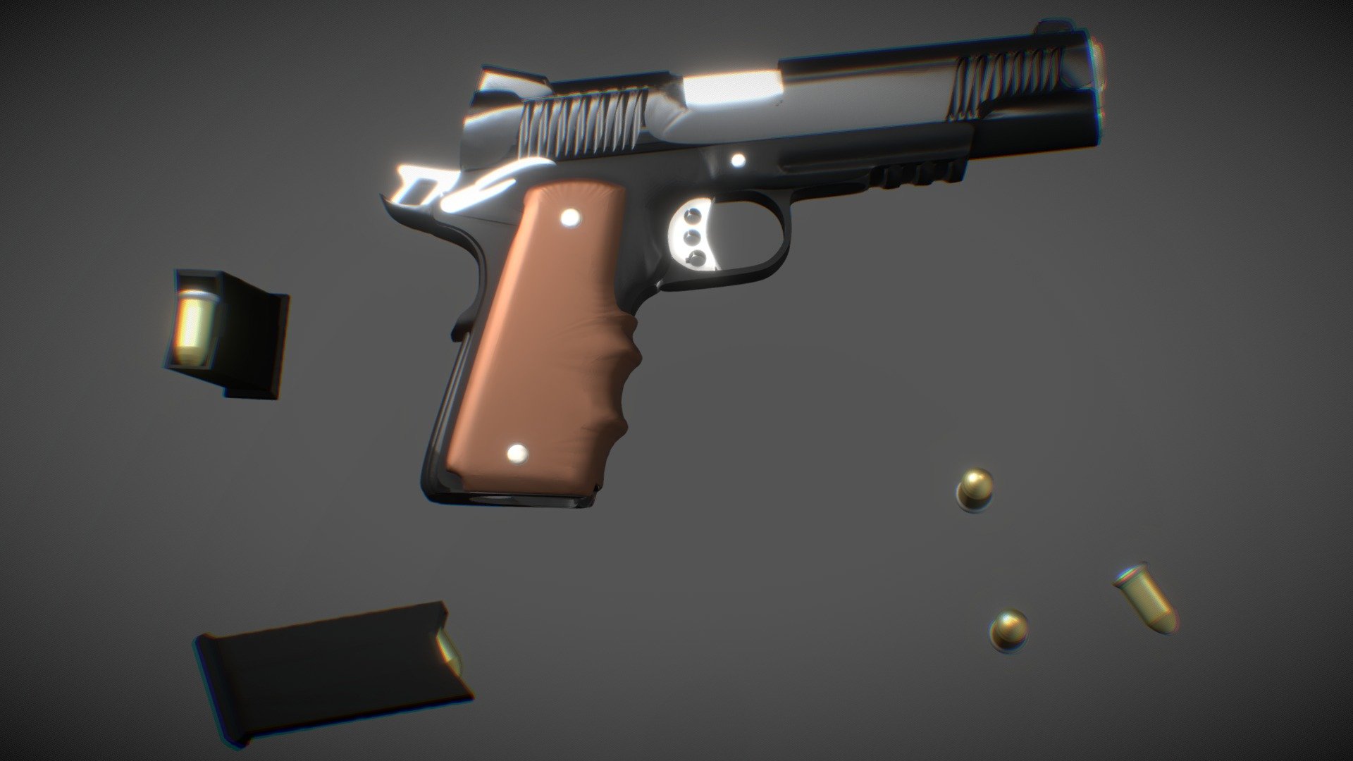 pistol - pistola fre 3d model download - Download Free 3D model by ...