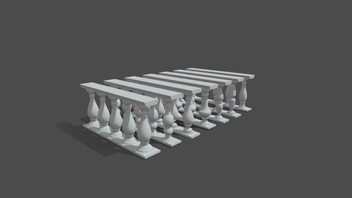 Baluster 3D models - Sketchfab