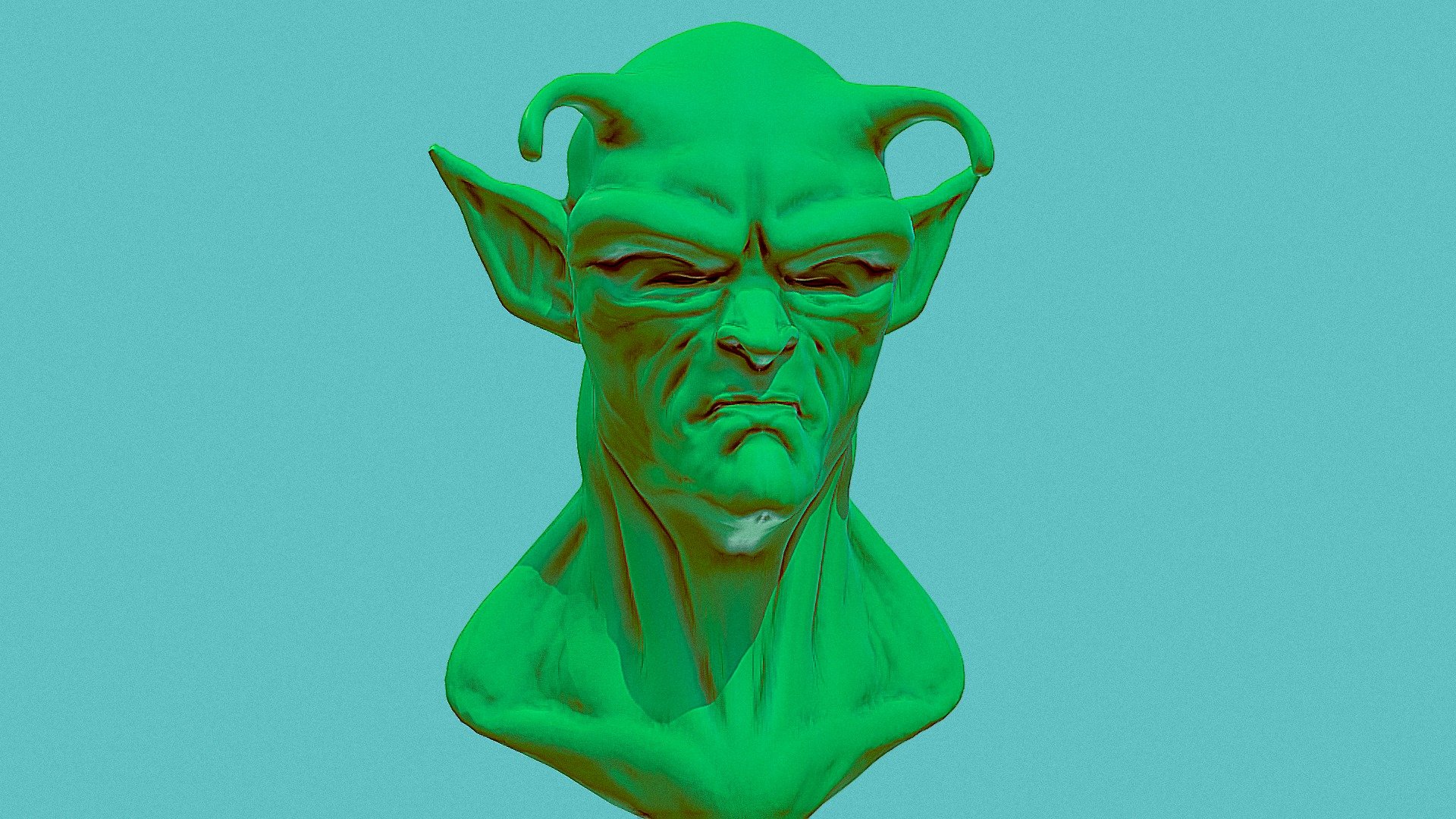 Piccolo head - 3D model by Manun (@crazymanuel) [66d98ab] - Sketchfab