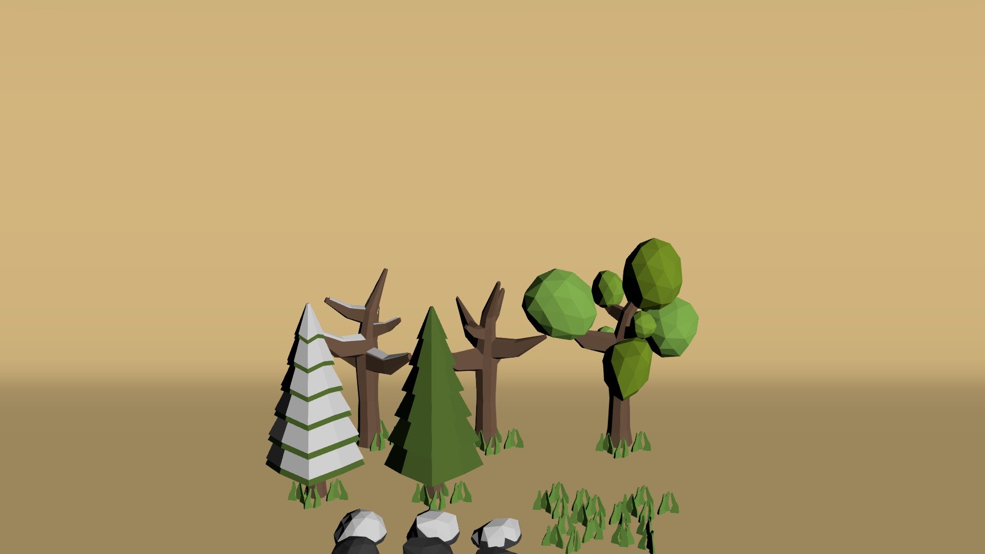 Low Poly Forest - 3D model by alocin [66db956] - Sketchfab