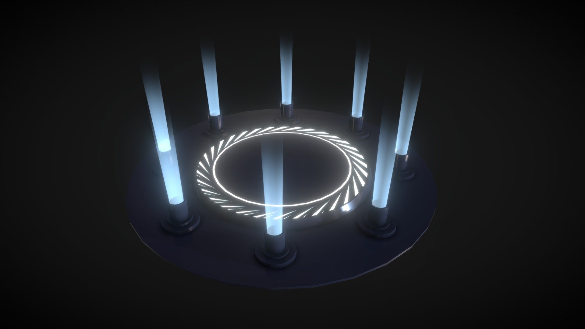 Portal platform - animated - Buy Royalty Free 3D model by tamminen ...