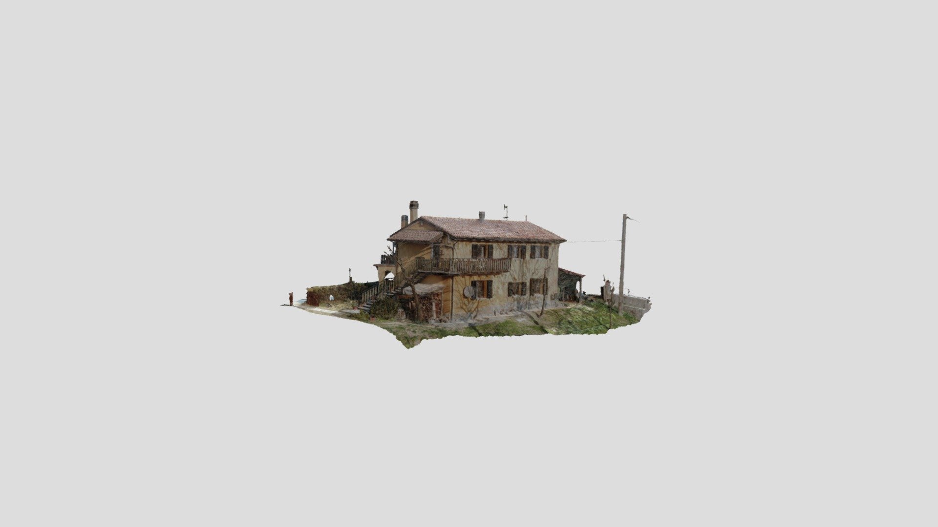 house in the countryside - 3D model by fede b (@fb73) [66debe4] - Sketchfab