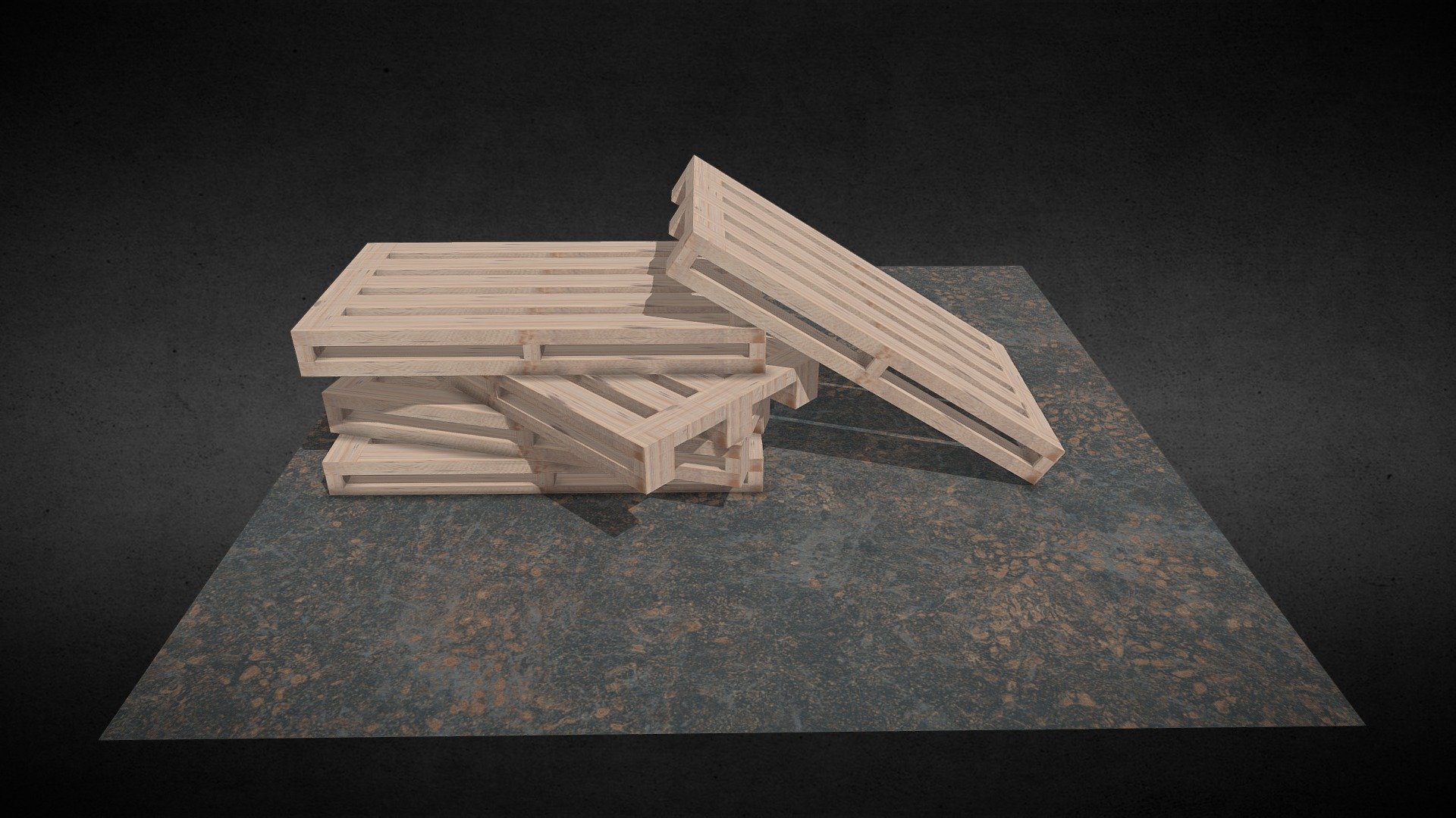 Pallet 3D Model - Download Free 3D model by Akshat (@shooter24994 ...
