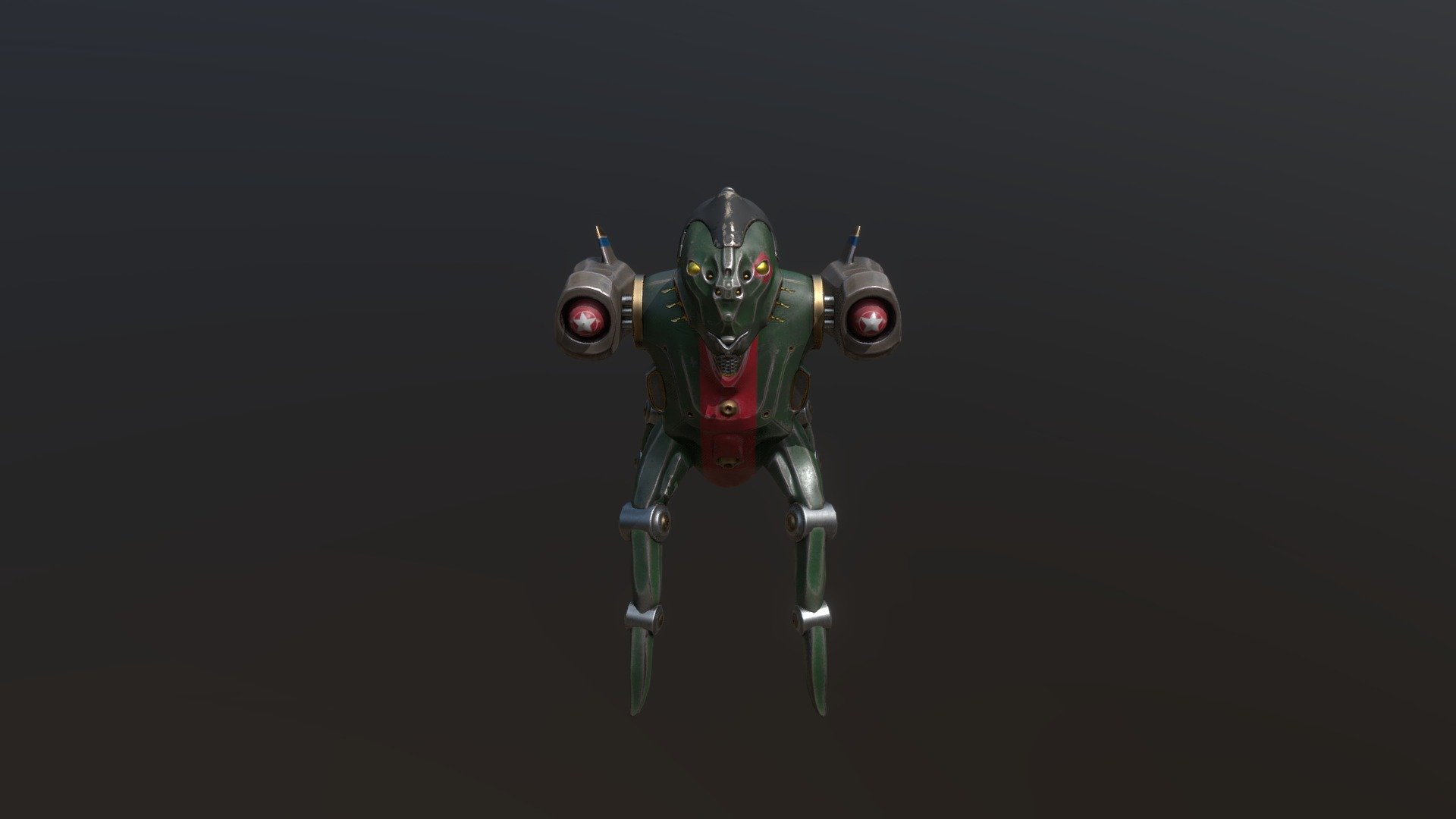 Robot Cane - 3D model by aegylon [66e2b04] - Sketchfab