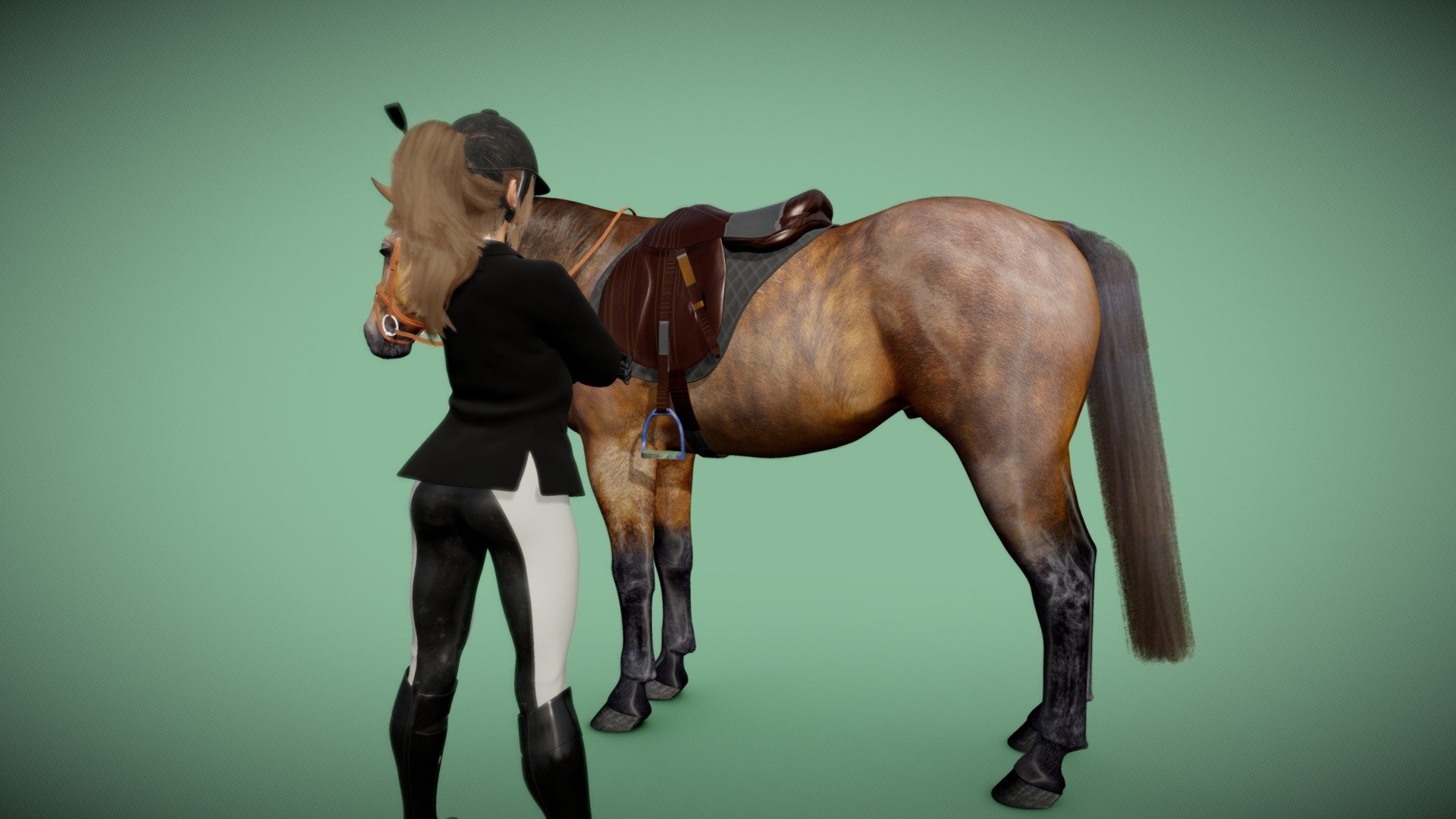 Riding - 3D model by bauyo25 [66e2b63] - Sketchfab