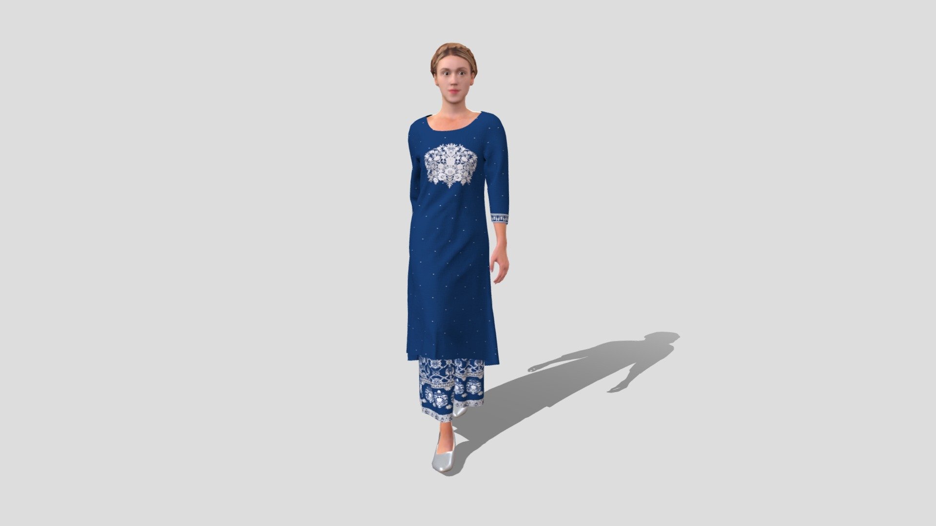nykaa_elena_line_kurta_updated - 3D model by avataar.me [66e65d1 ...