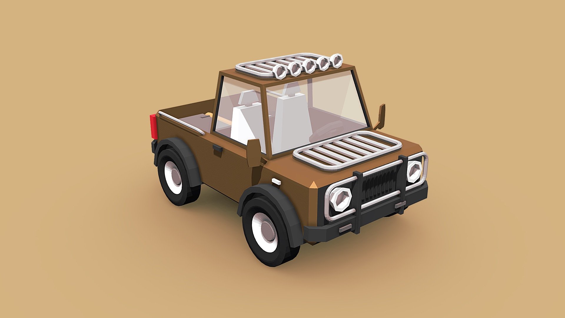 Low Poly Pickup - 3D model by Alkan Gözar (@alkangozar) [66e7c6b ...