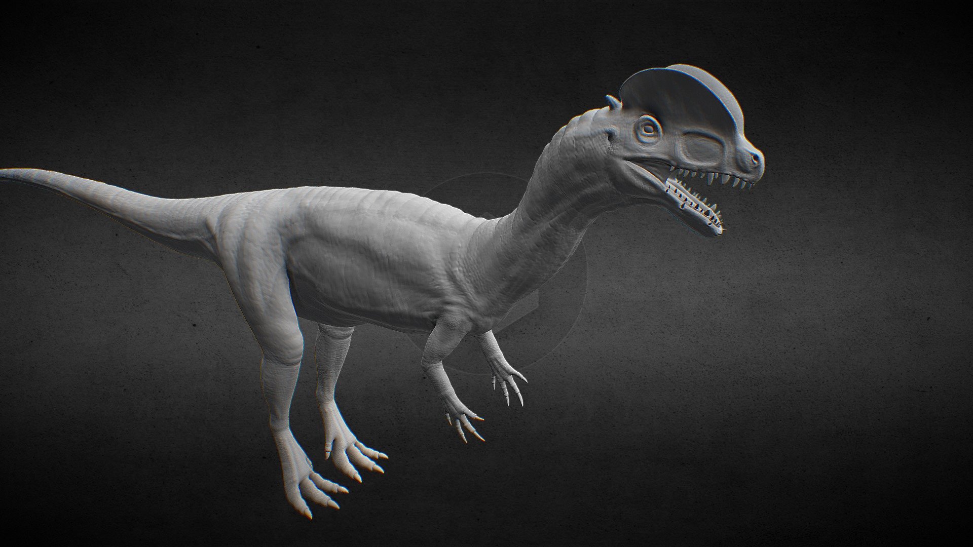 Sculpted Scales Dilophosaurus Skin Base Model - Buy Royalty Free 3D ...