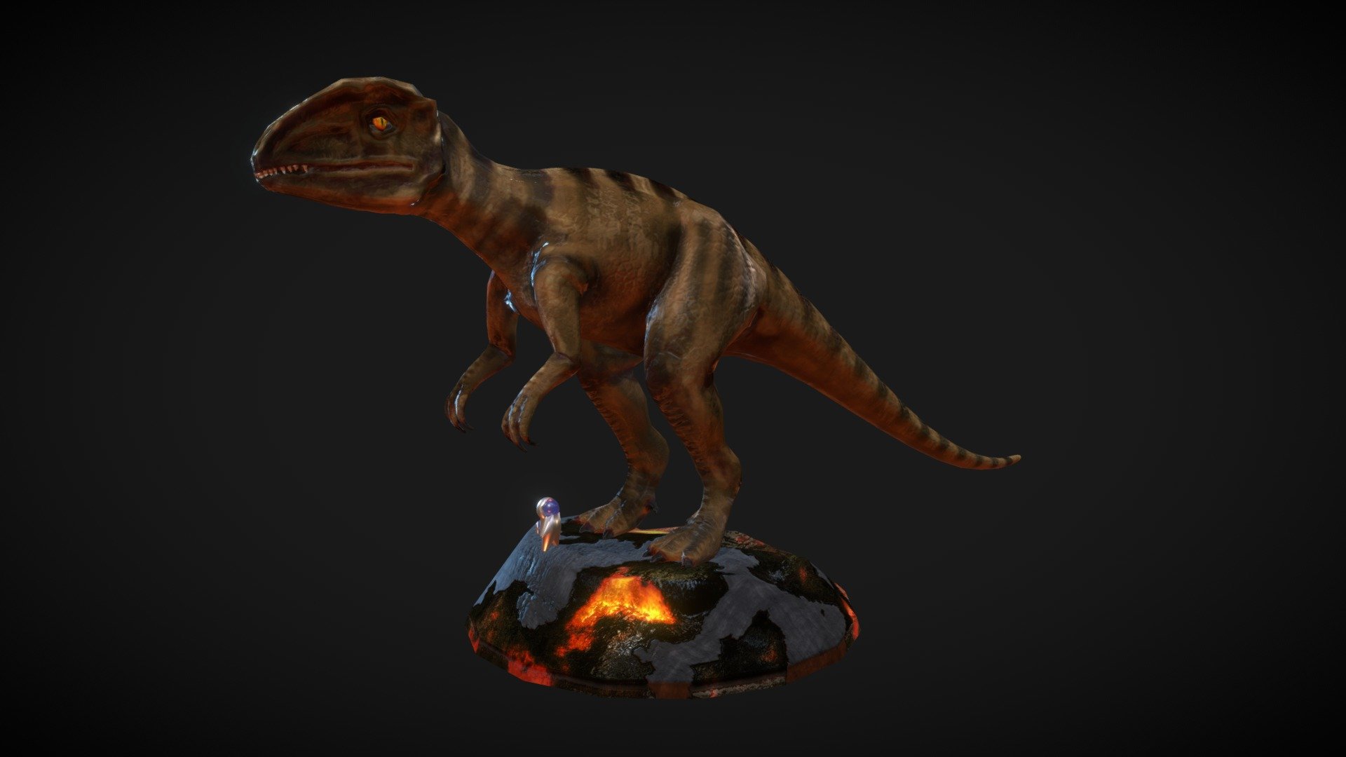 Dinosaur_lowpoly - 3D model by Teresa_Zhu [66eaf96] - Sketchfab