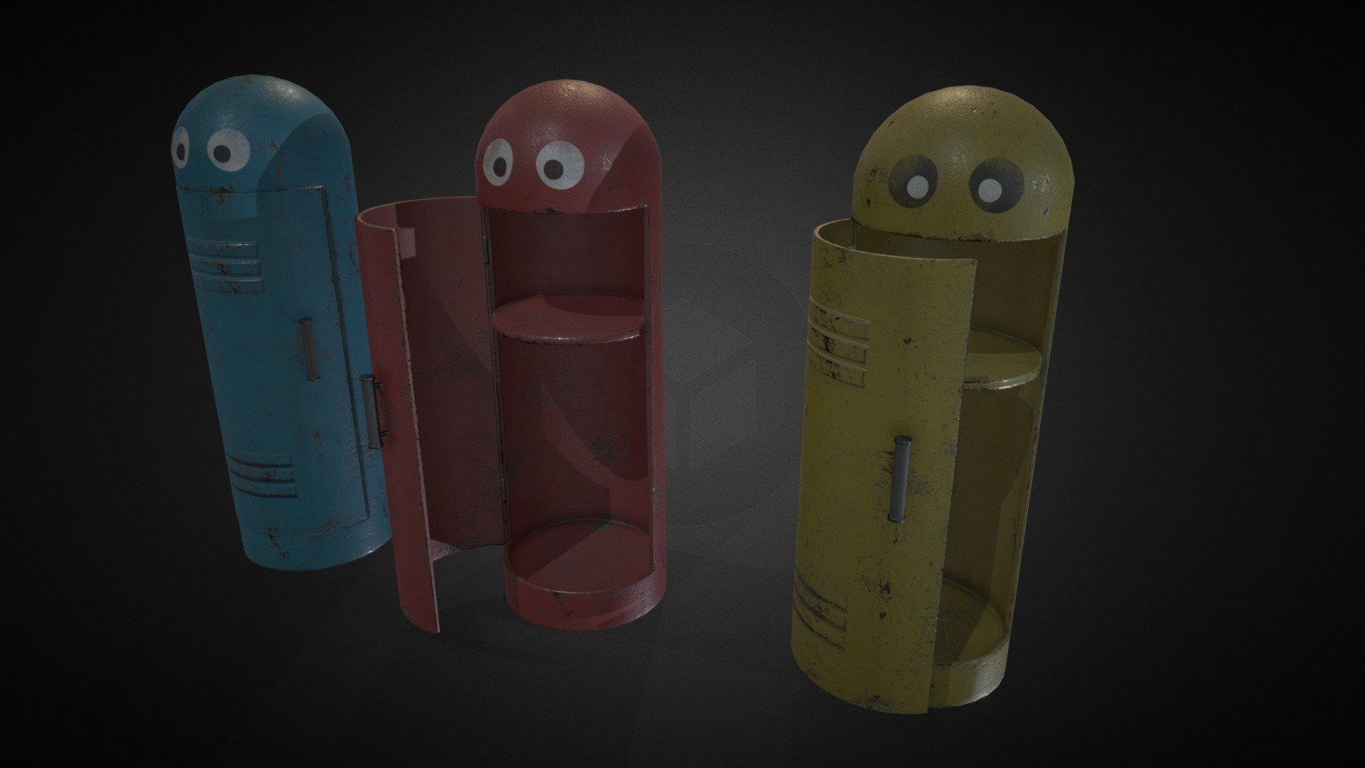 Poppy playtime lockers - 3D model by NeGengaR [66ebf99] - Sketchfab