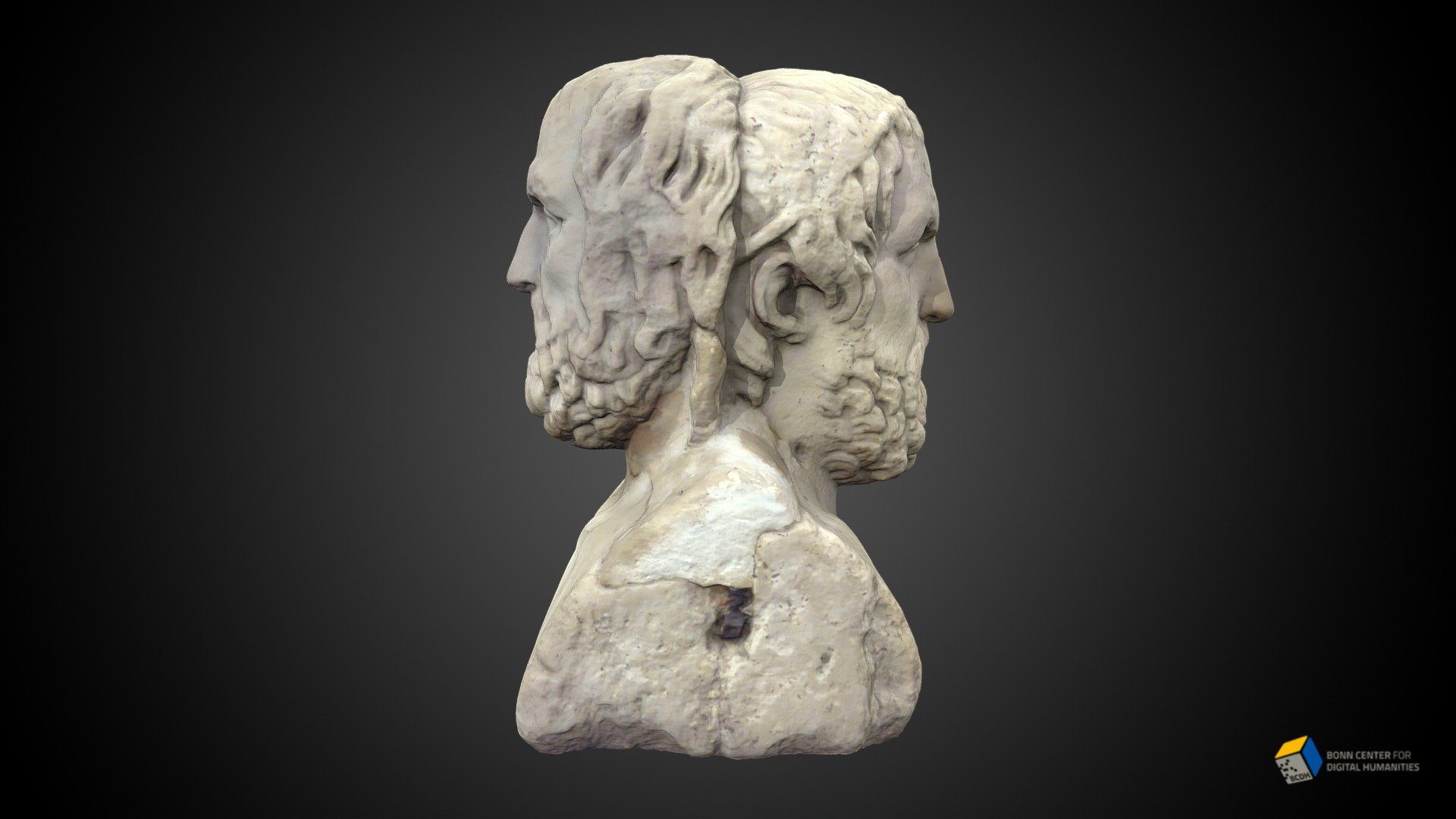 Double Herm of Sophokles and Euripides - Download Free 3D model by Bonn ...