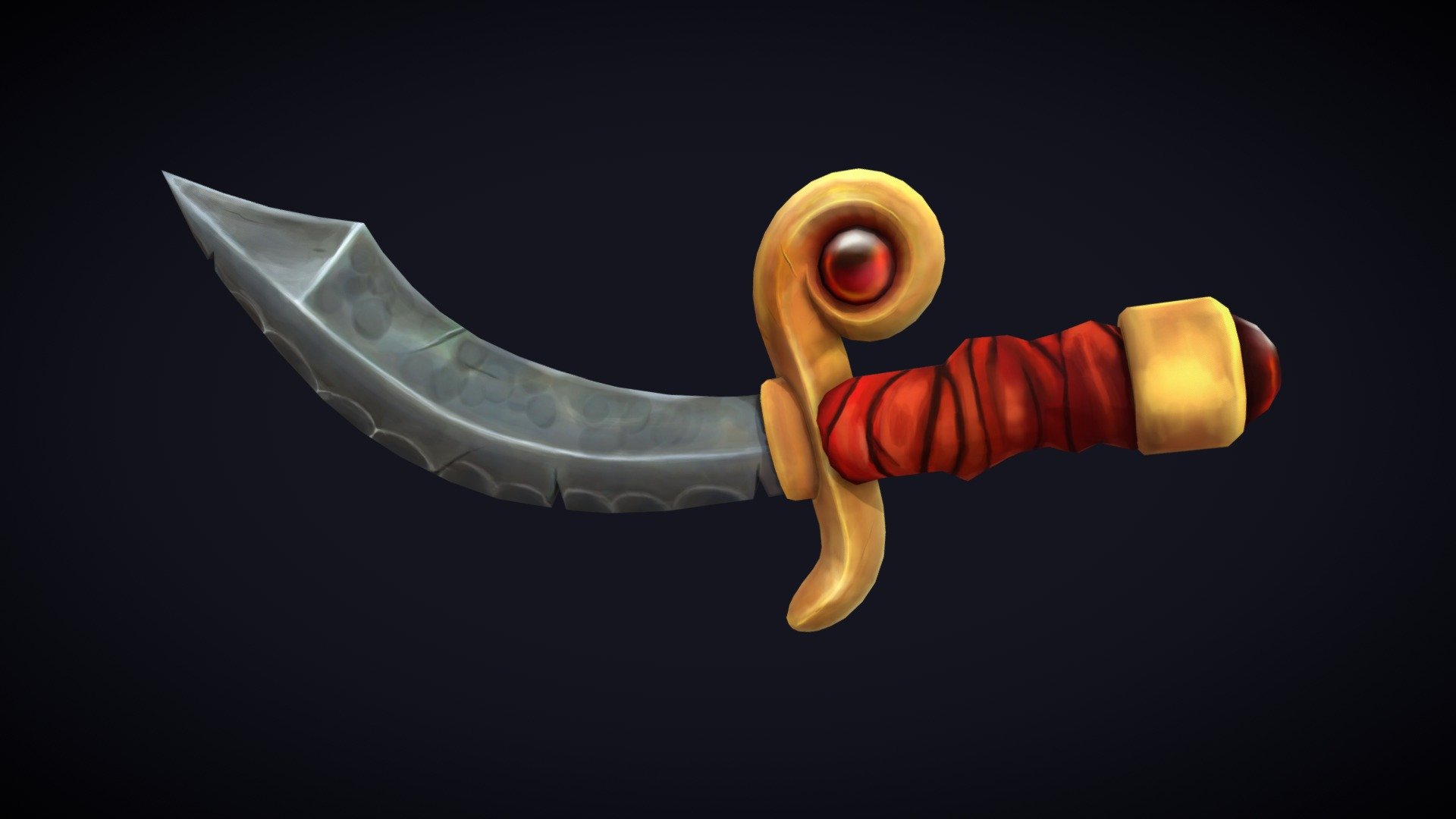Stylized pirate sword - 3D model by Stylized_Studio (@brizarniko ...