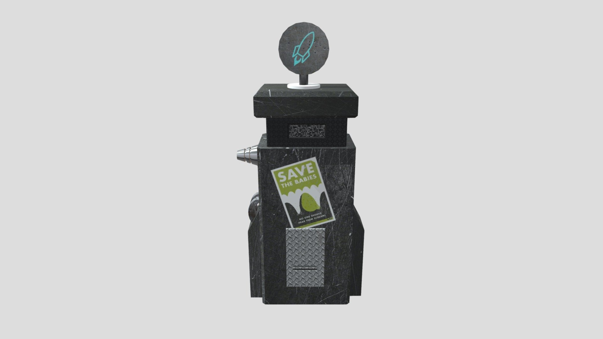 Sci-Fi Futuristic Fuel Pump - Download Free 3D model by ...
