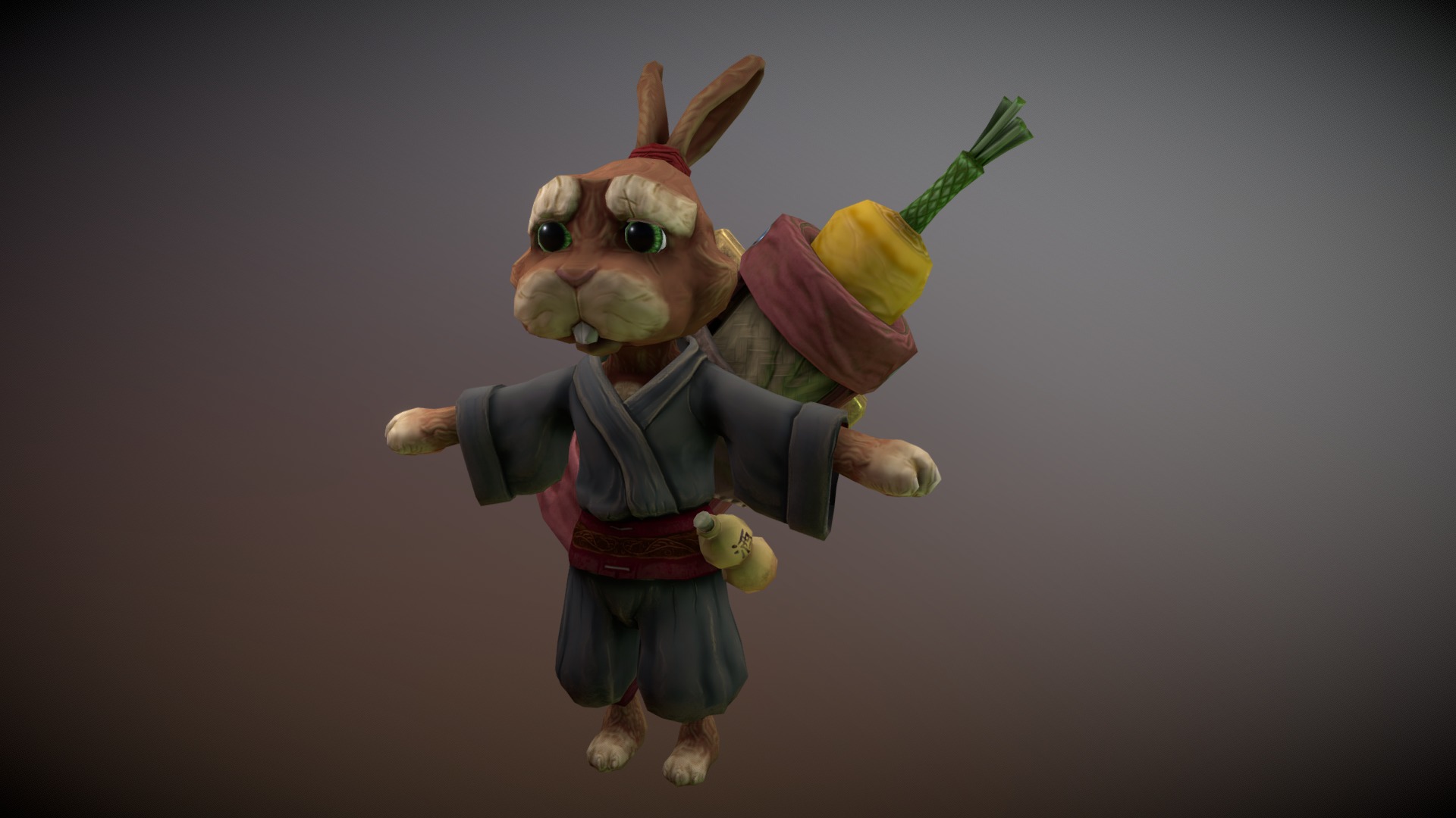 Bunny Warrior - 3D model by Erik.Flood [66ef2e4] - Sketchfab