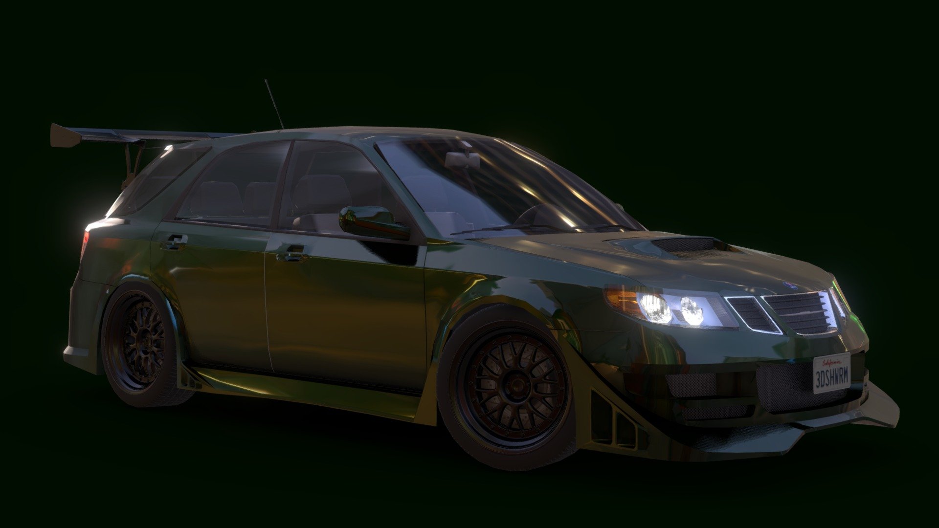 Saab 9-2X Custom 2006 - 3D model by 3DShowroom [66f0dd8] - Sketchfab