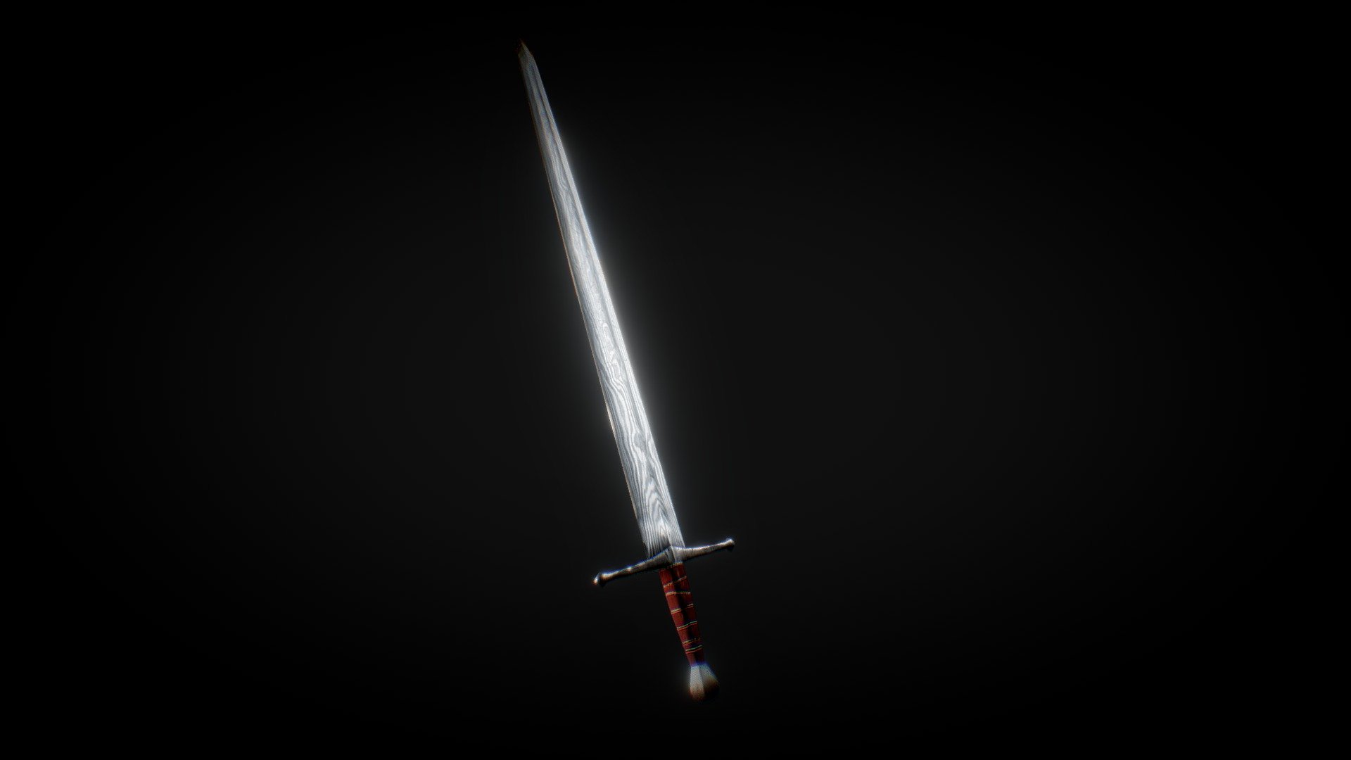 Low-Poly Medieval Sword - 3D model by Marcus Gama (@marcus.gama ...
