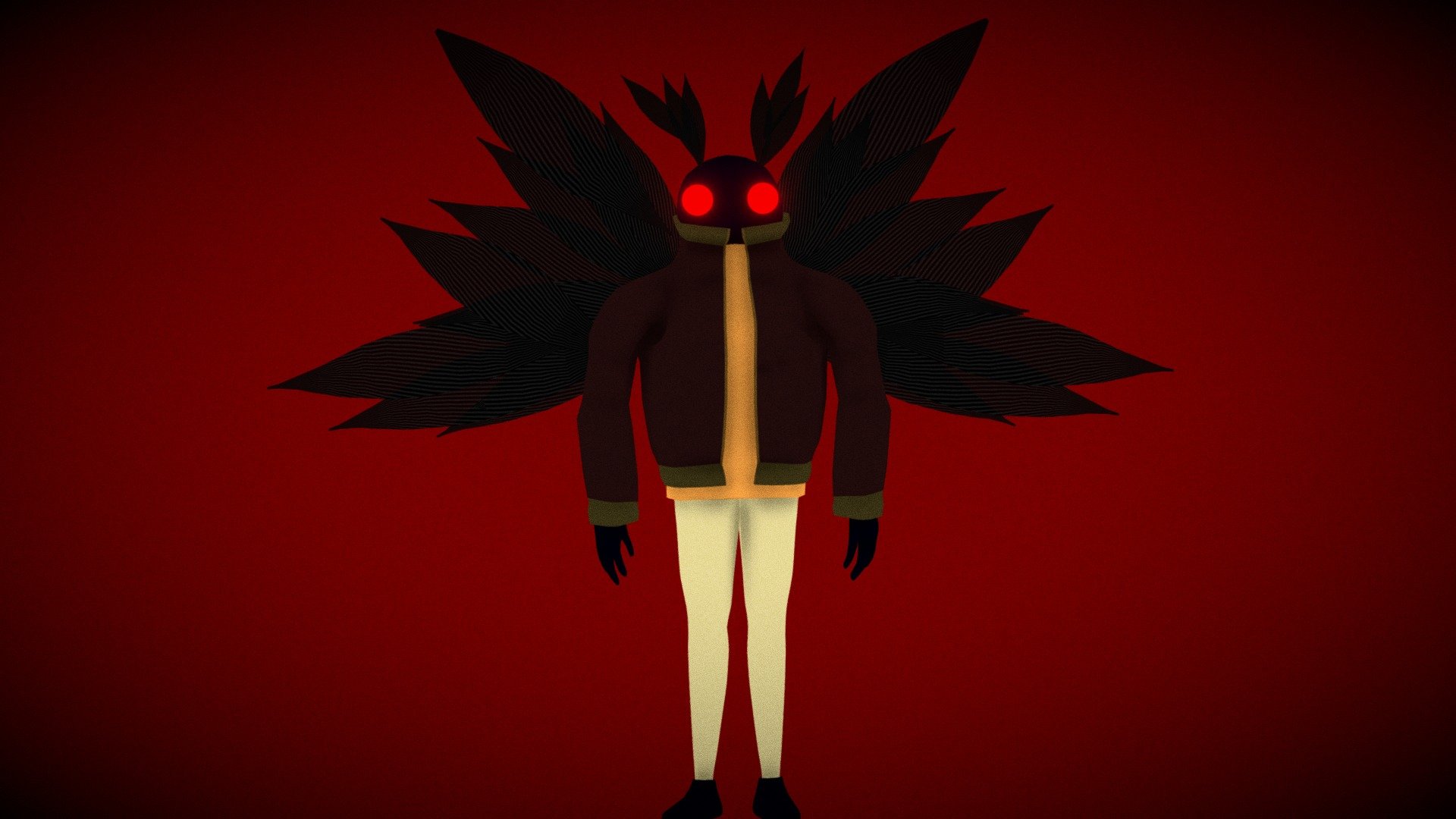 Mothman - 3D model by Felipe Eller (@Pazzarote) [66f24cb] - Sketchfab