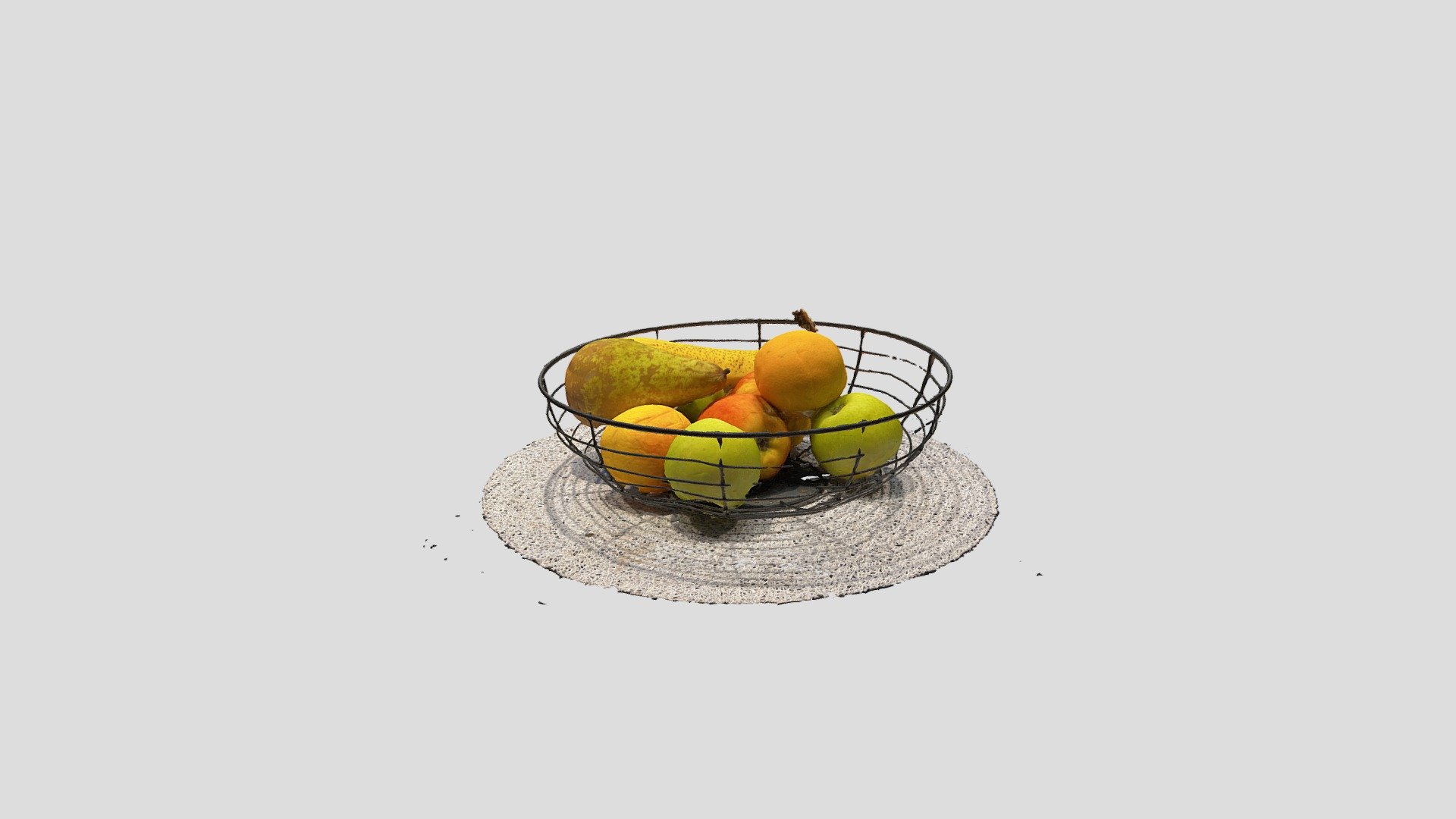 fruit basket - Download Free 3D model by PZ (@zozoandroid) [66f6e88] - Sketchfab