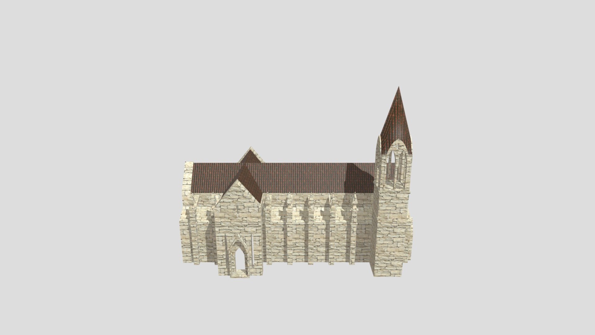 Gothic Church By:Ian - 3D model by Ivanetten12 [66f7dea] - Sketchfab