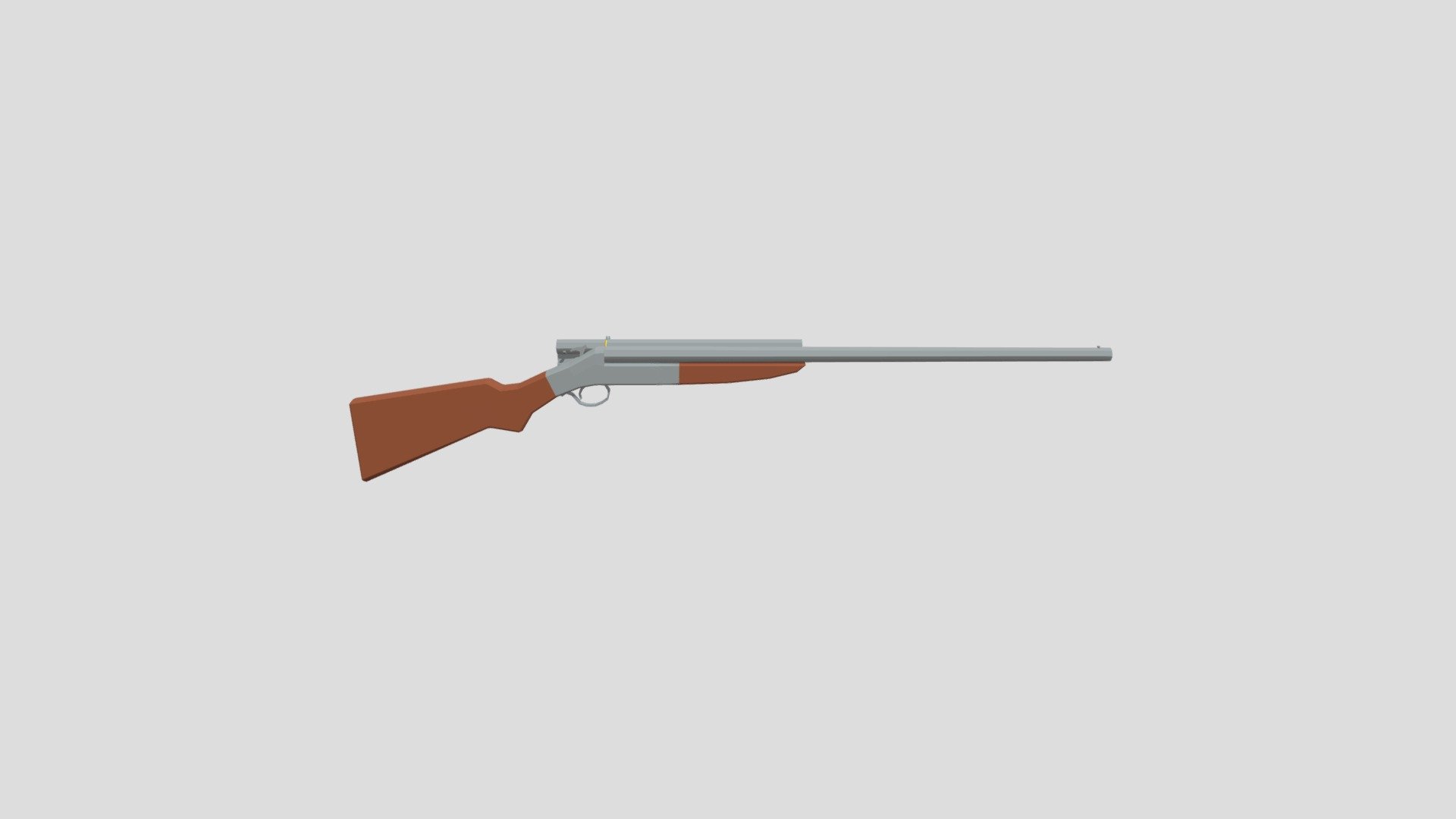 Low Poly Single Barrel Shotgun & Alofs Mechanism - Download Free 3D ...