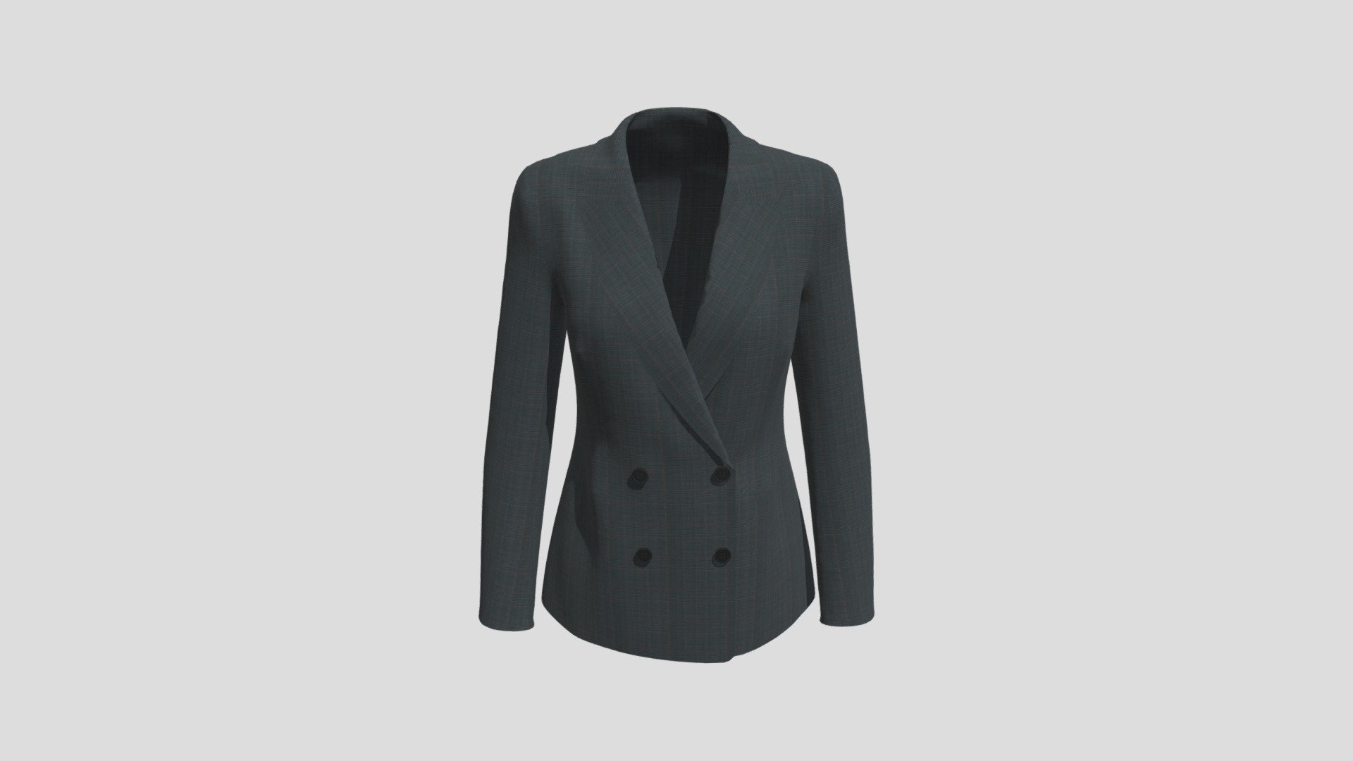 Classic double button jacket - 3D model by Zoey (@enZoey) [66f914d ...