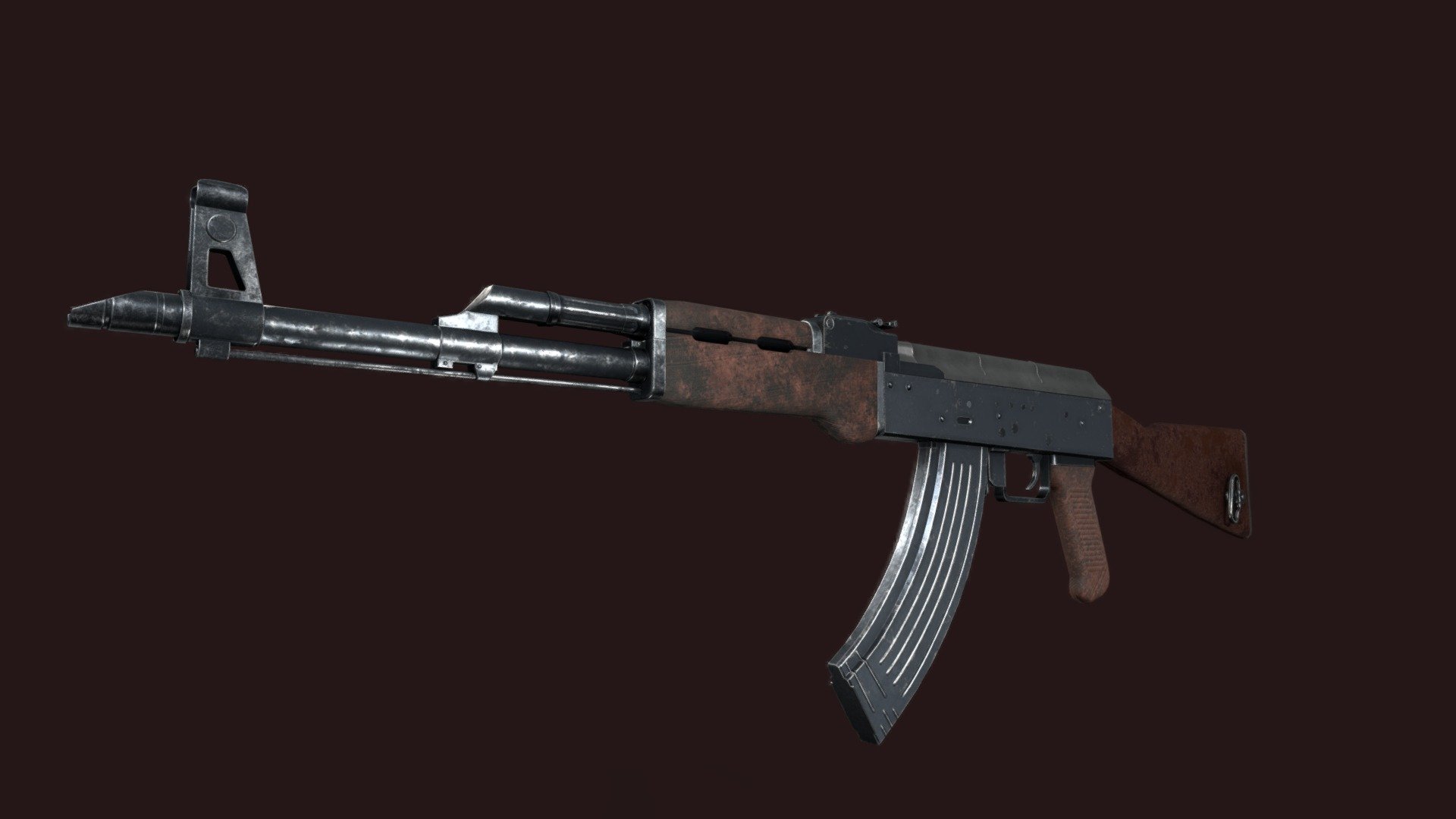 Game Ready AK47 - 3D model by Bence Tóth (@Th3Rake) [66fb176] - Sketchfab
