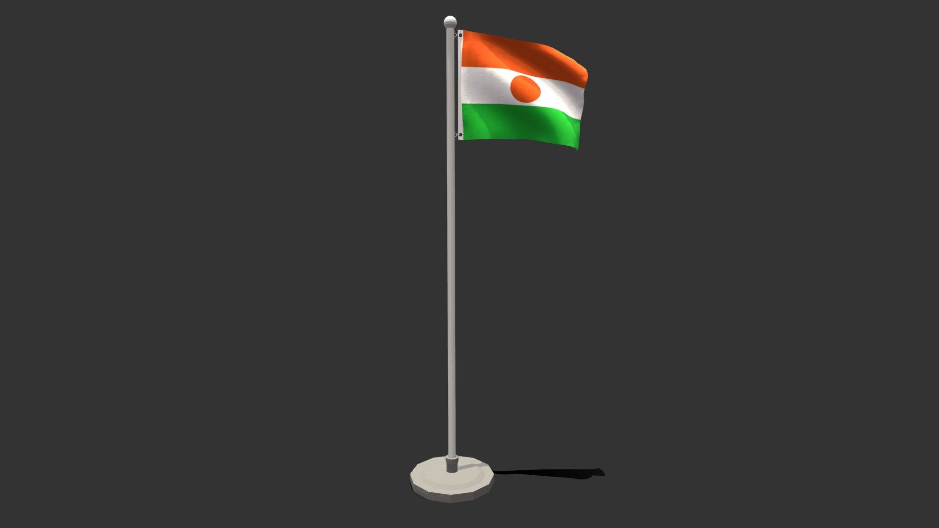 Low Poly Seamless Animated Niger Flag - Buy Royalty Free 3D model by chroma3d (@vendol21 ...