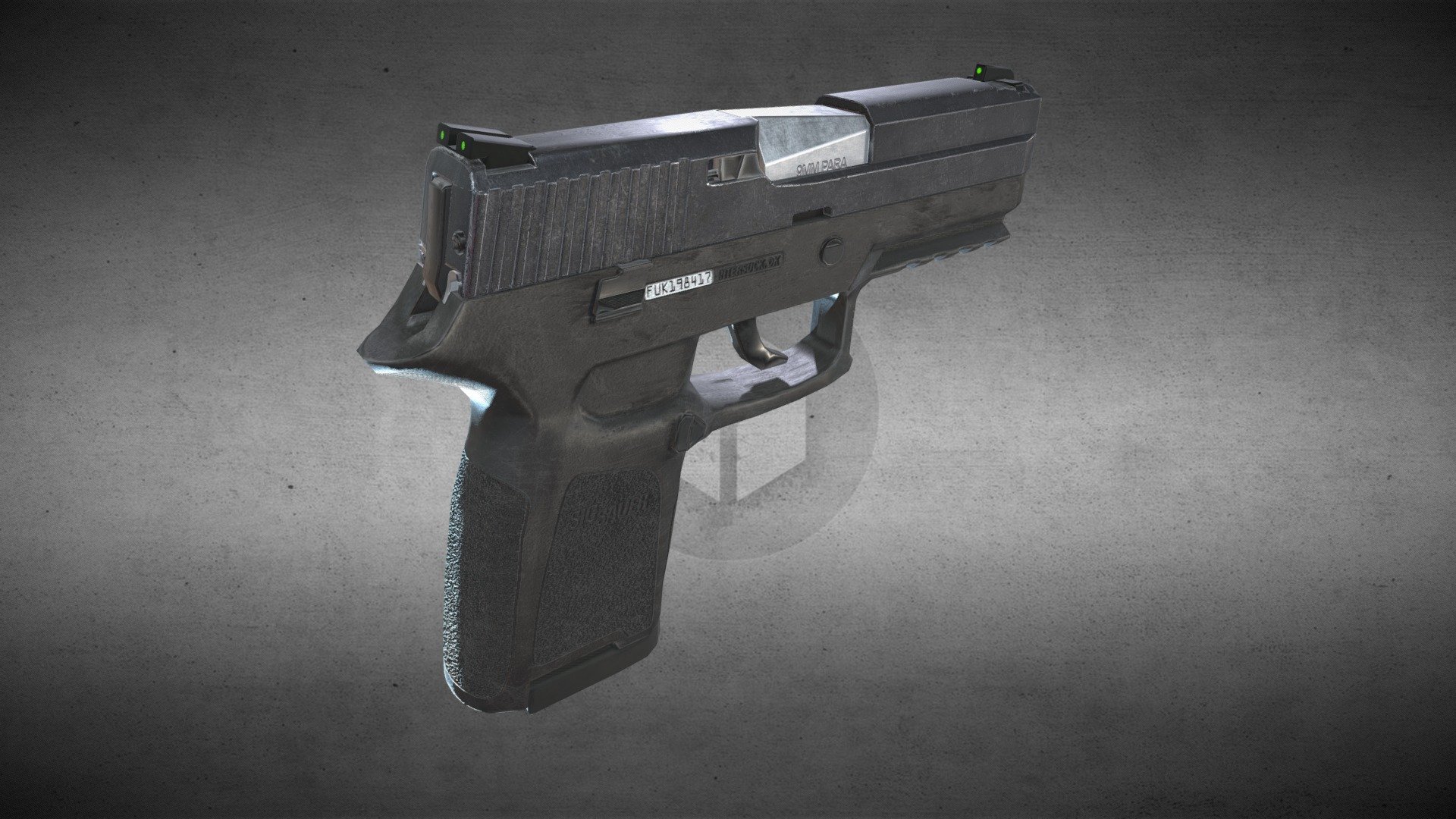 Sig Sauer p250 - Download Free 3D model by yarogor [66fd4a4] - Sketchfab