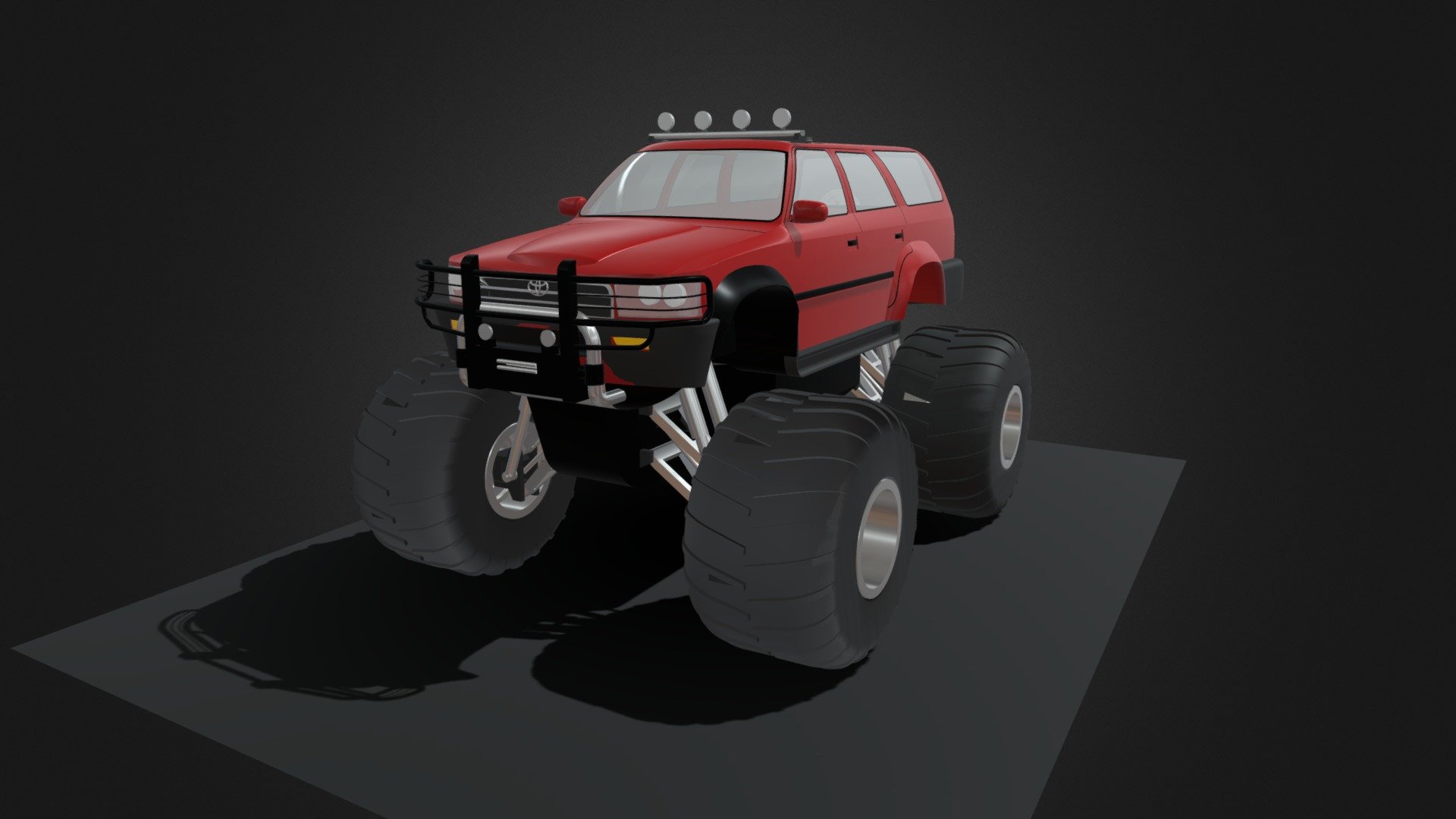 Car Monster - Download Free 3D model by 3DDomino [66fea87] - Sketchfab