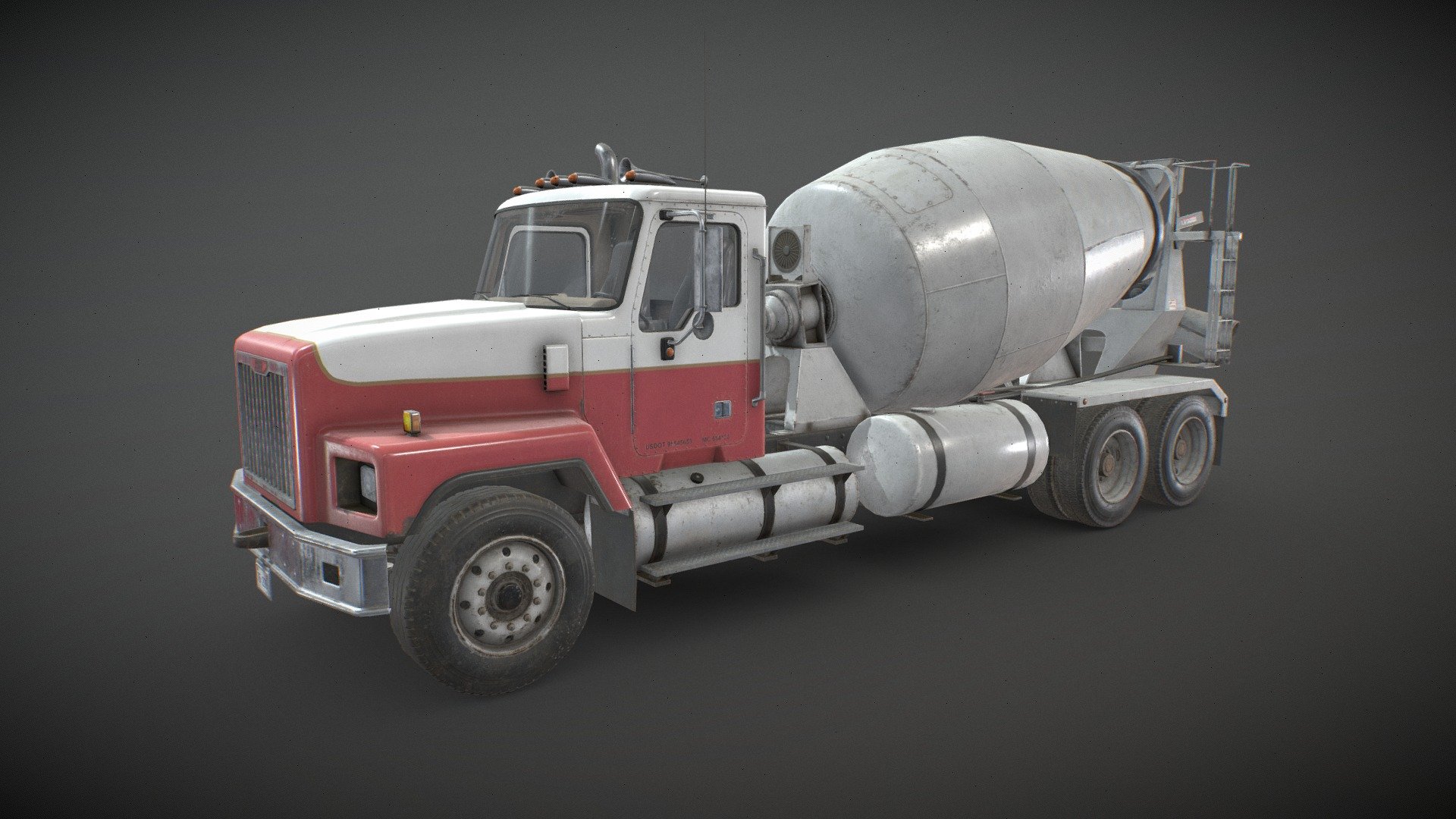 Classic Mixer Truck - Low Poly - Buy Royalty Free 3D model by ...
