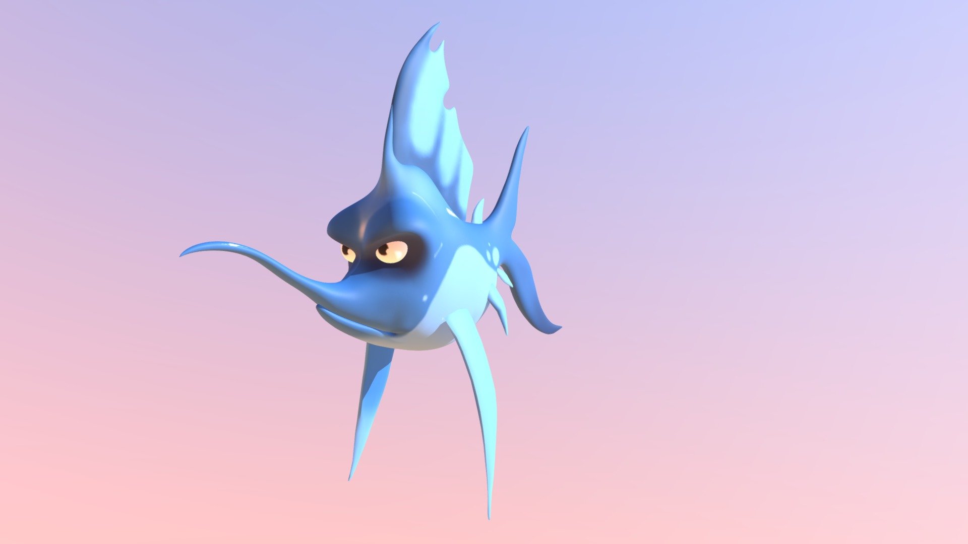 blue fish - 3D model by berkotsekin (@berko) [670253e] - Sketchfab