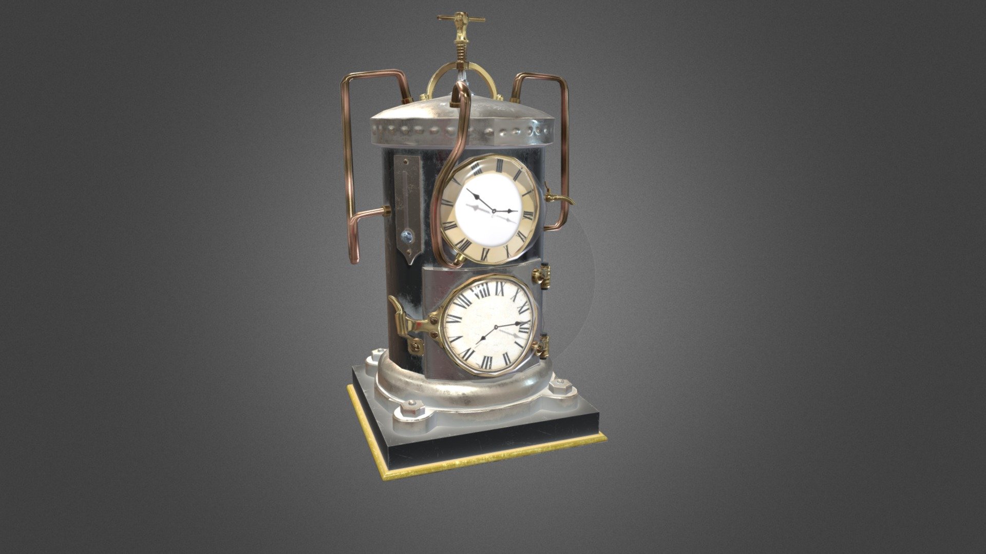 Steampunk prop - Steam Boiler - 3D model by IvanIvailov99 [6702602 ...