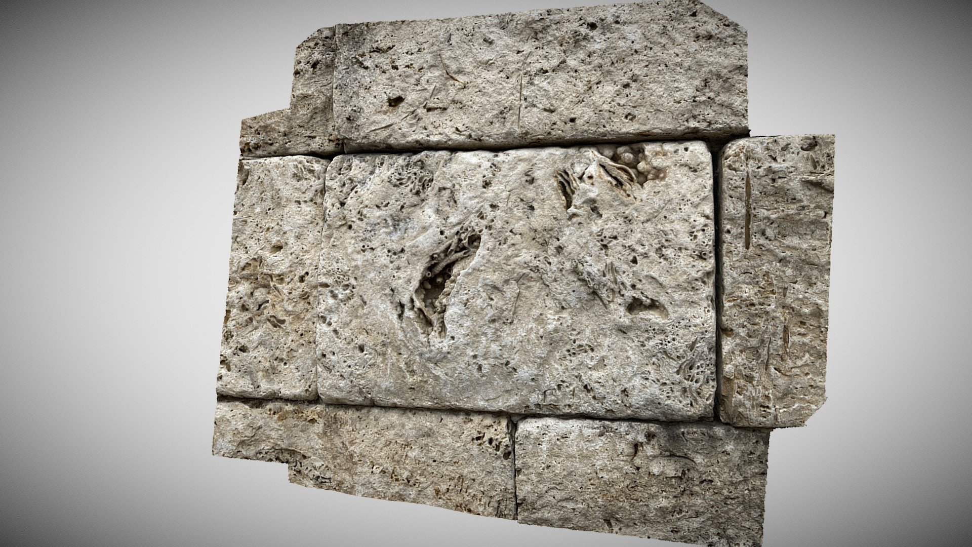 Limestone wall 1 - Download Free 3D model by Sara Carena (@saracarena1 ...