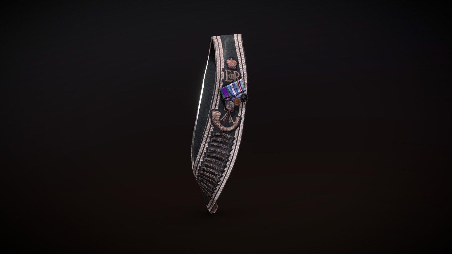 Light Infantry Bugle Major’s Sash - 3D model by BodminKeep [6705a6d ...