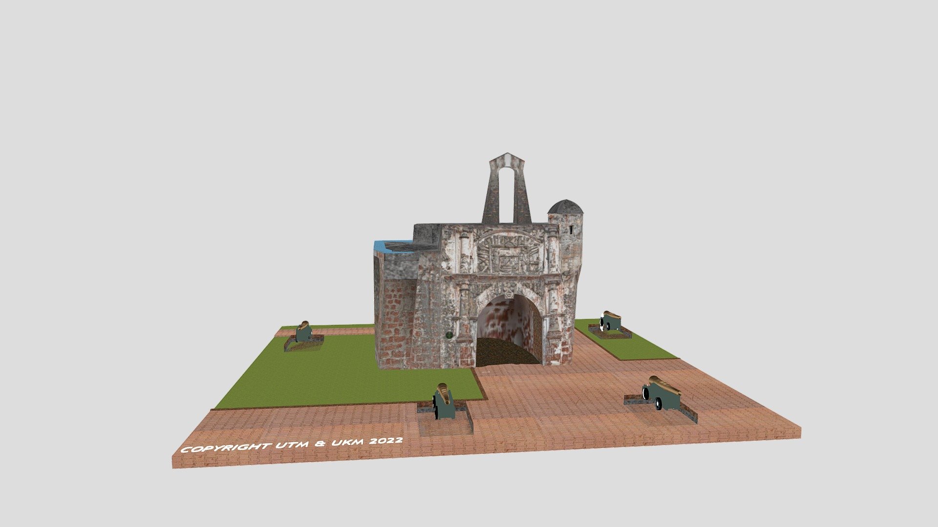 Kota A Famosa - 3D model by hazrulfazlan [6706363] - Sketchfab