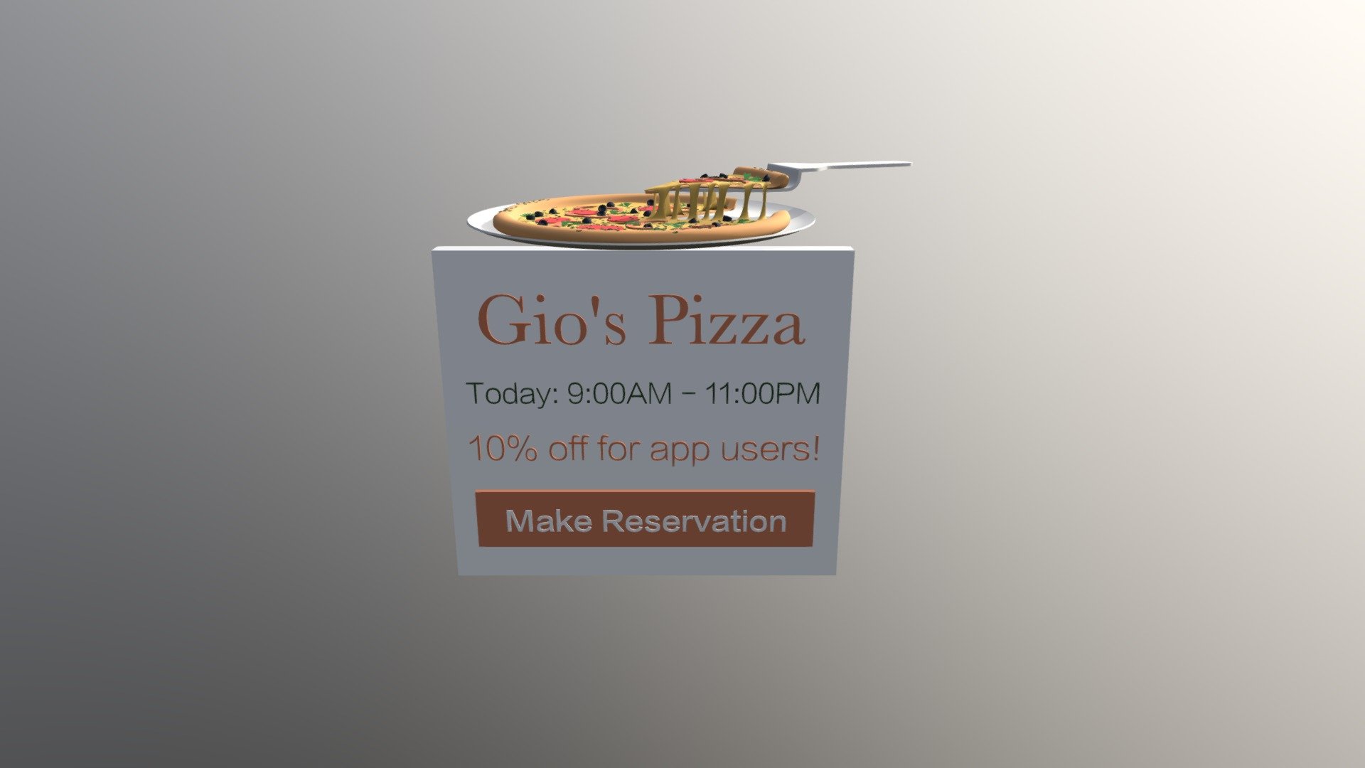 Pizza-sign - Download Free 3D model by mobileEY [670678c] - Sketchfab