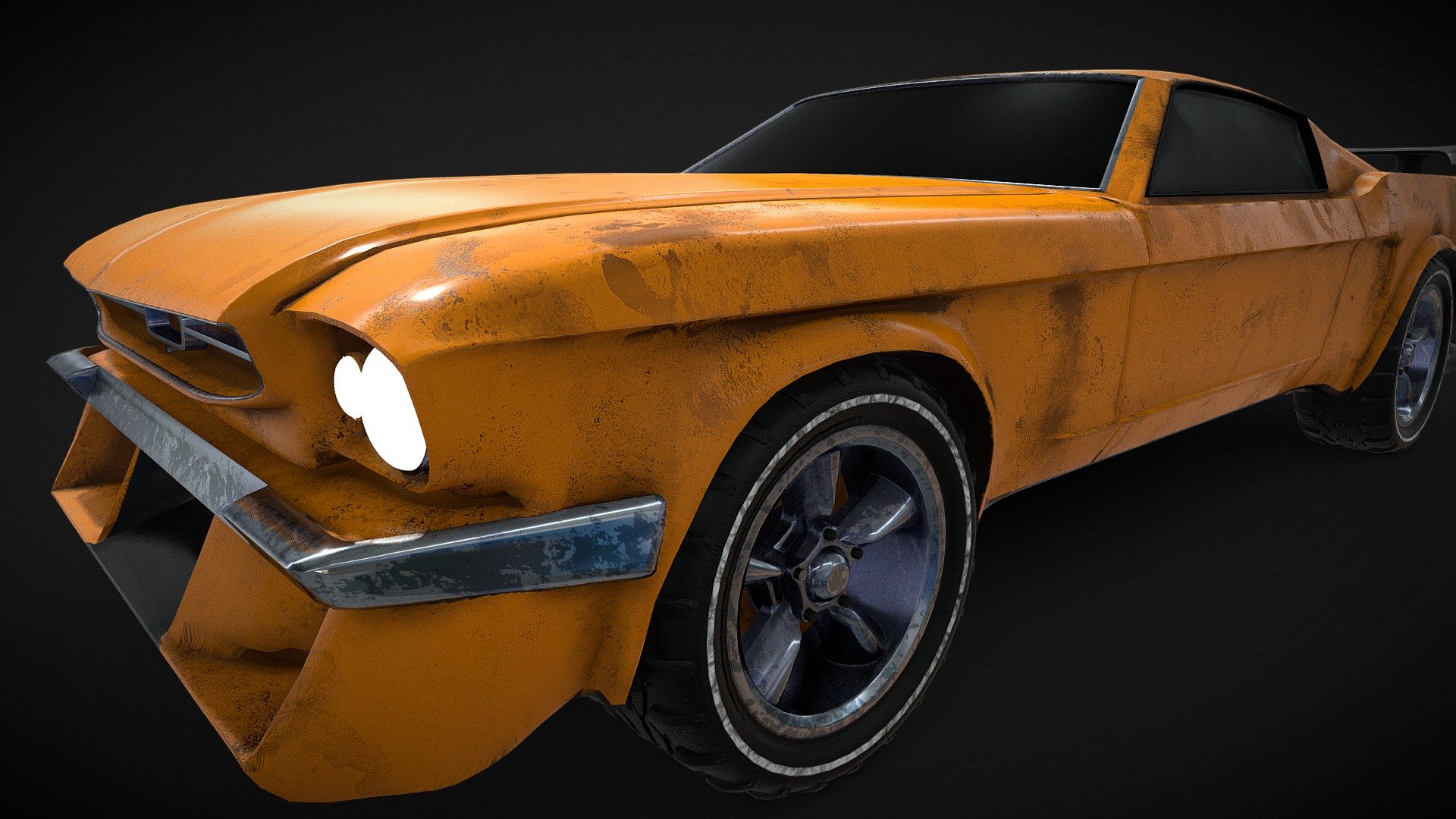 Muscle car - 3D model by TomasLA [670725a] - Sketchfab