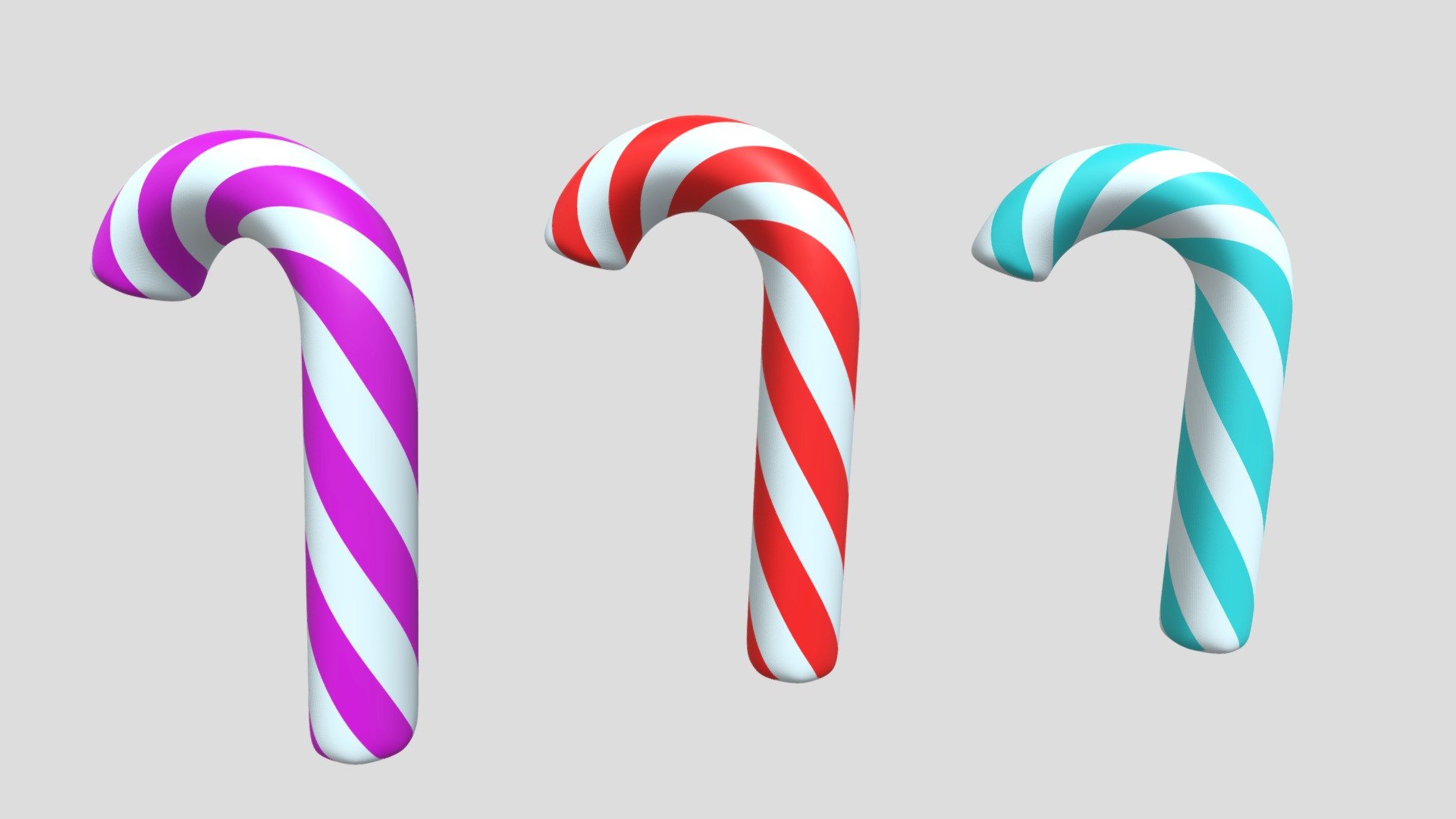 candy canes - 3D model by ahmedelhirch405 [67072b8] - Sketchfab