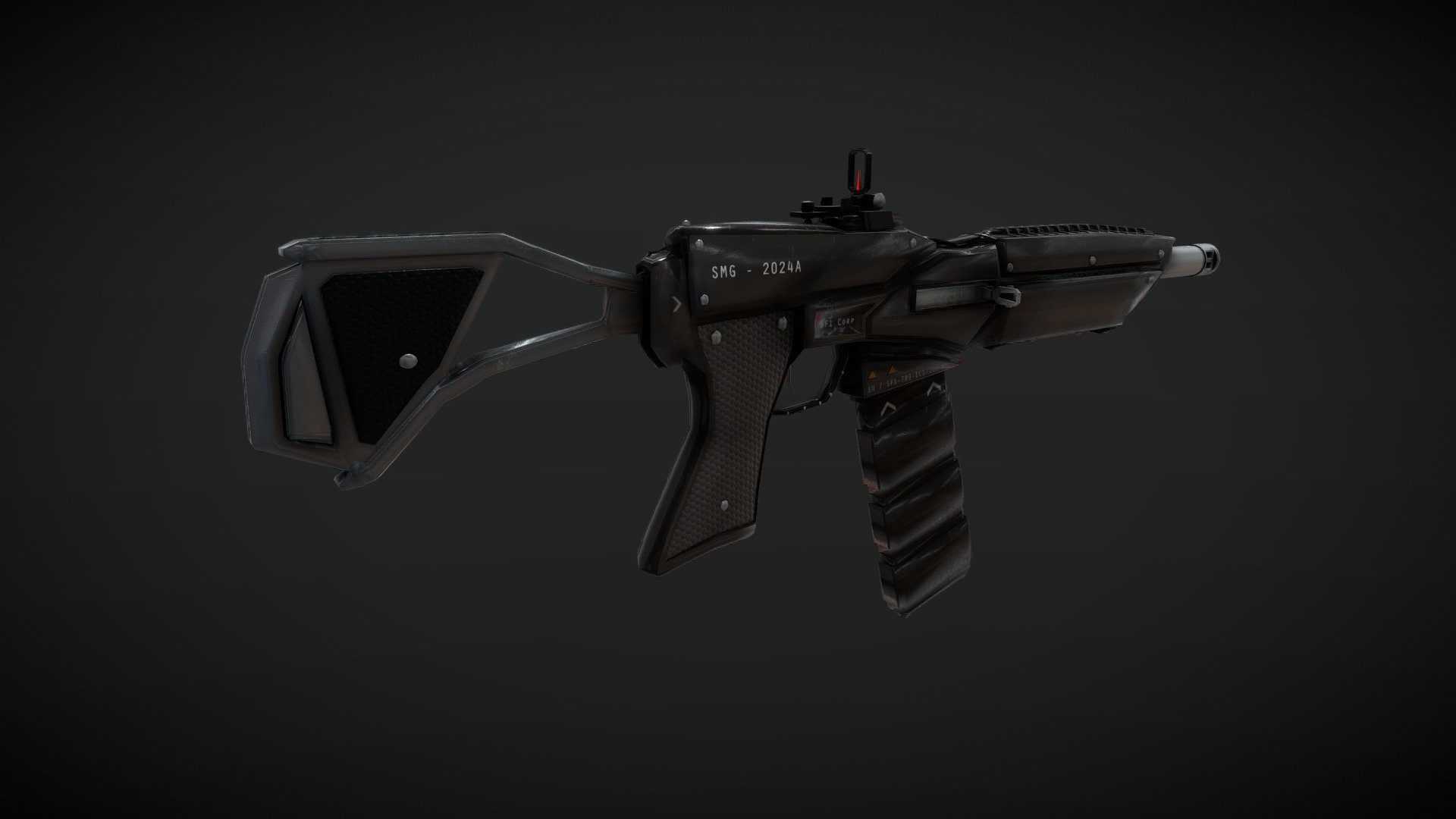 Scifi SubMachine Gun (SMG) - Buy Royalty Free 3D model by ...