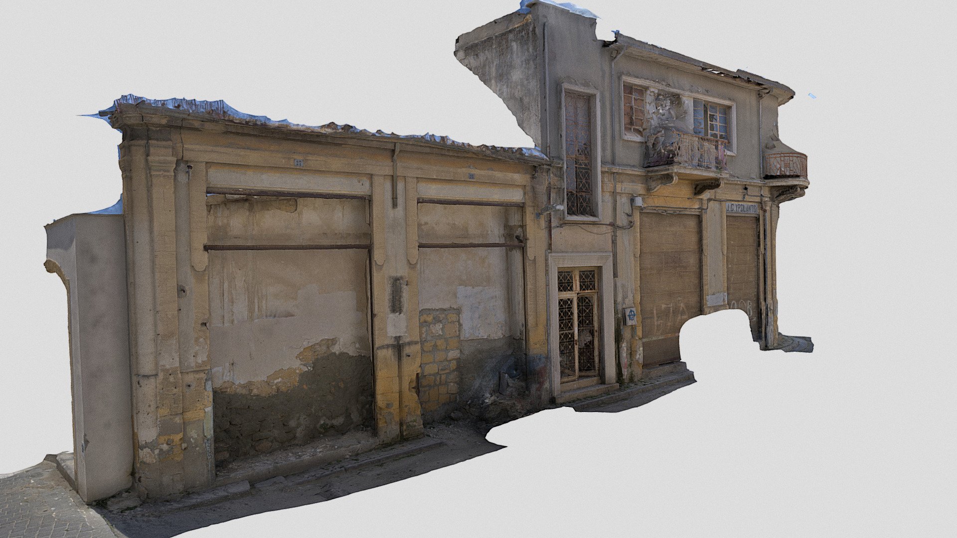 Derelict Corner building - Fragment - 3D model by inicosia_cyens ...