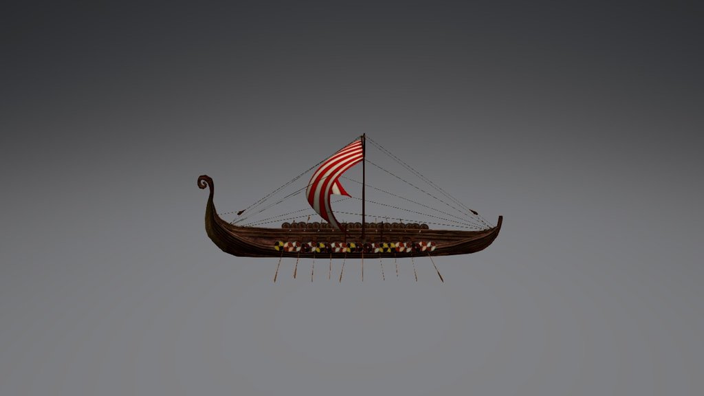 Drakkar - 3D model by artemegorov [670d49c] - Sketchfab