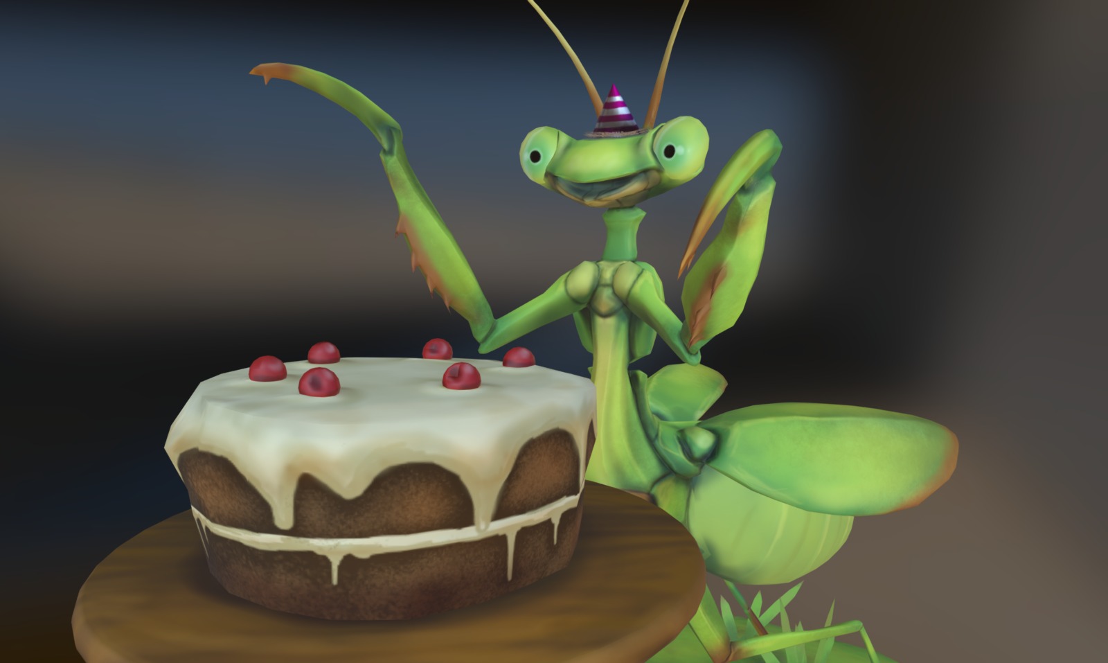 Birthday Mantis - 3D model by Natalie Truman (@TalieTruman) [67114c4 ...