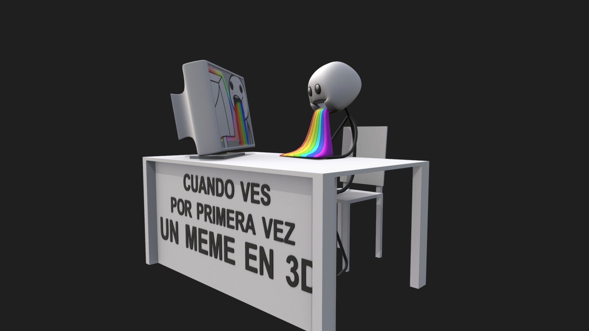 3D Meme - 3D model by Gov3dstudio [6712bef] - Sketchfab