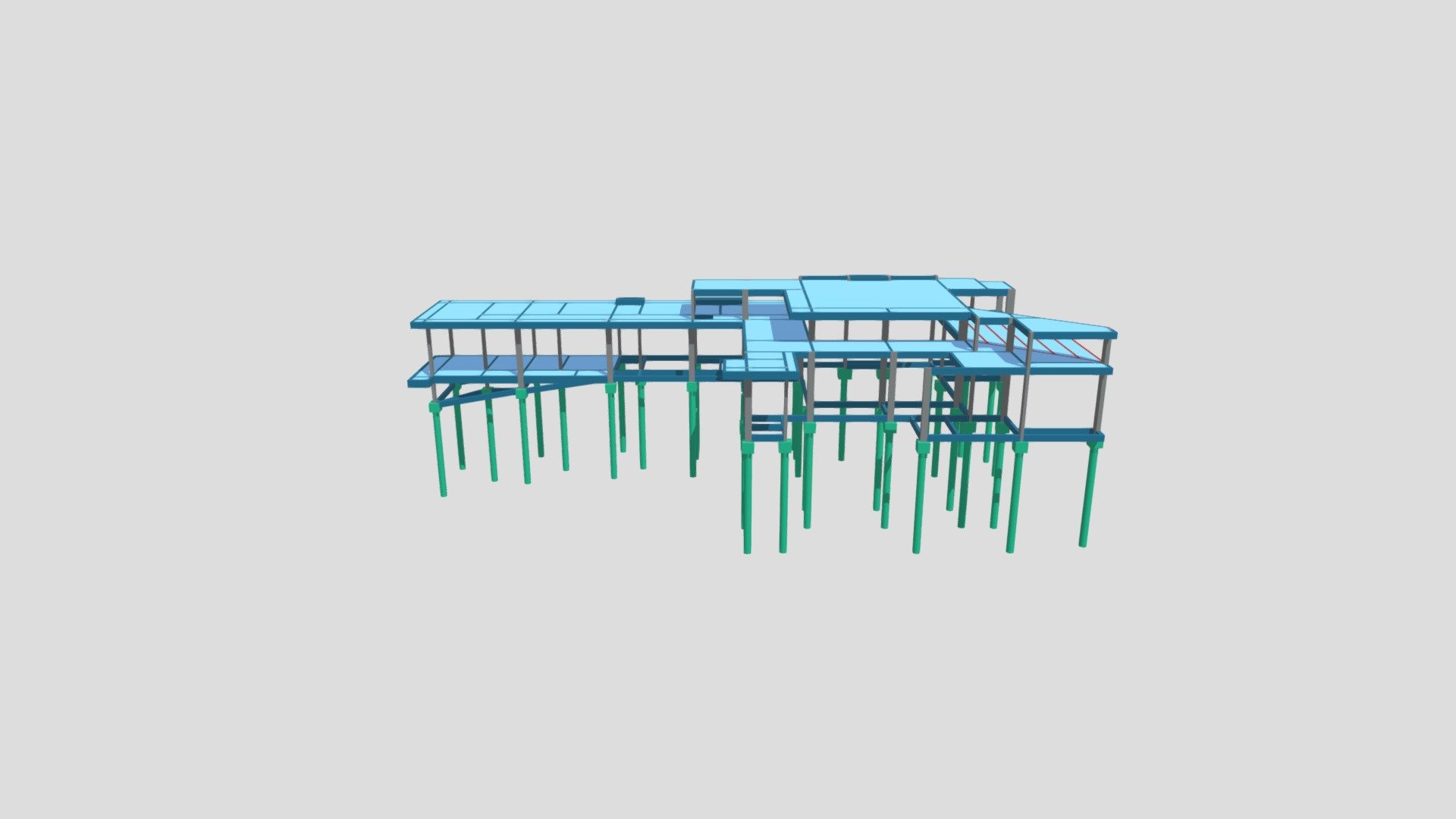 Modelo 3D - Projeto Estrutural - Residência B.Z. - 3D model by Summit ...