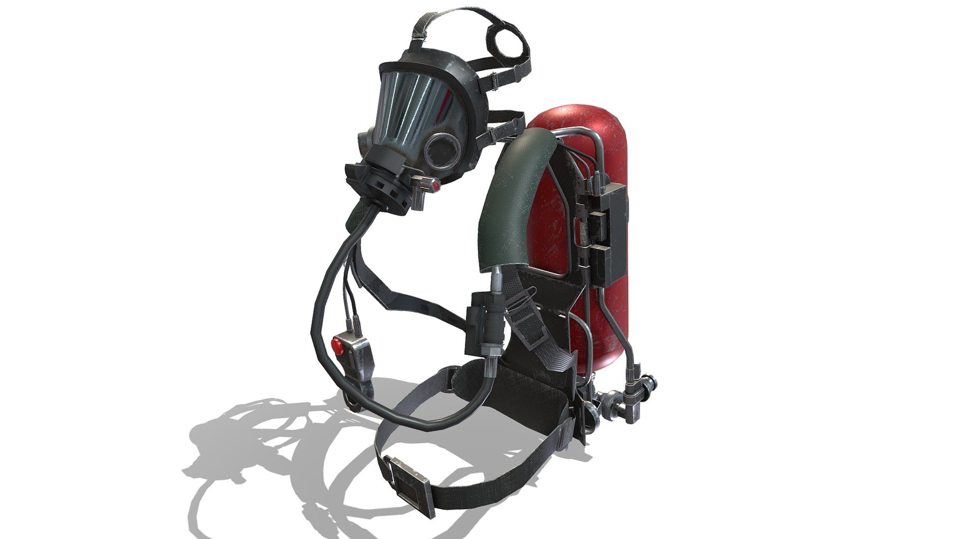 Breather / SCBA / Breathing Apparatus - Buy Royalty Free 3D model by ...
