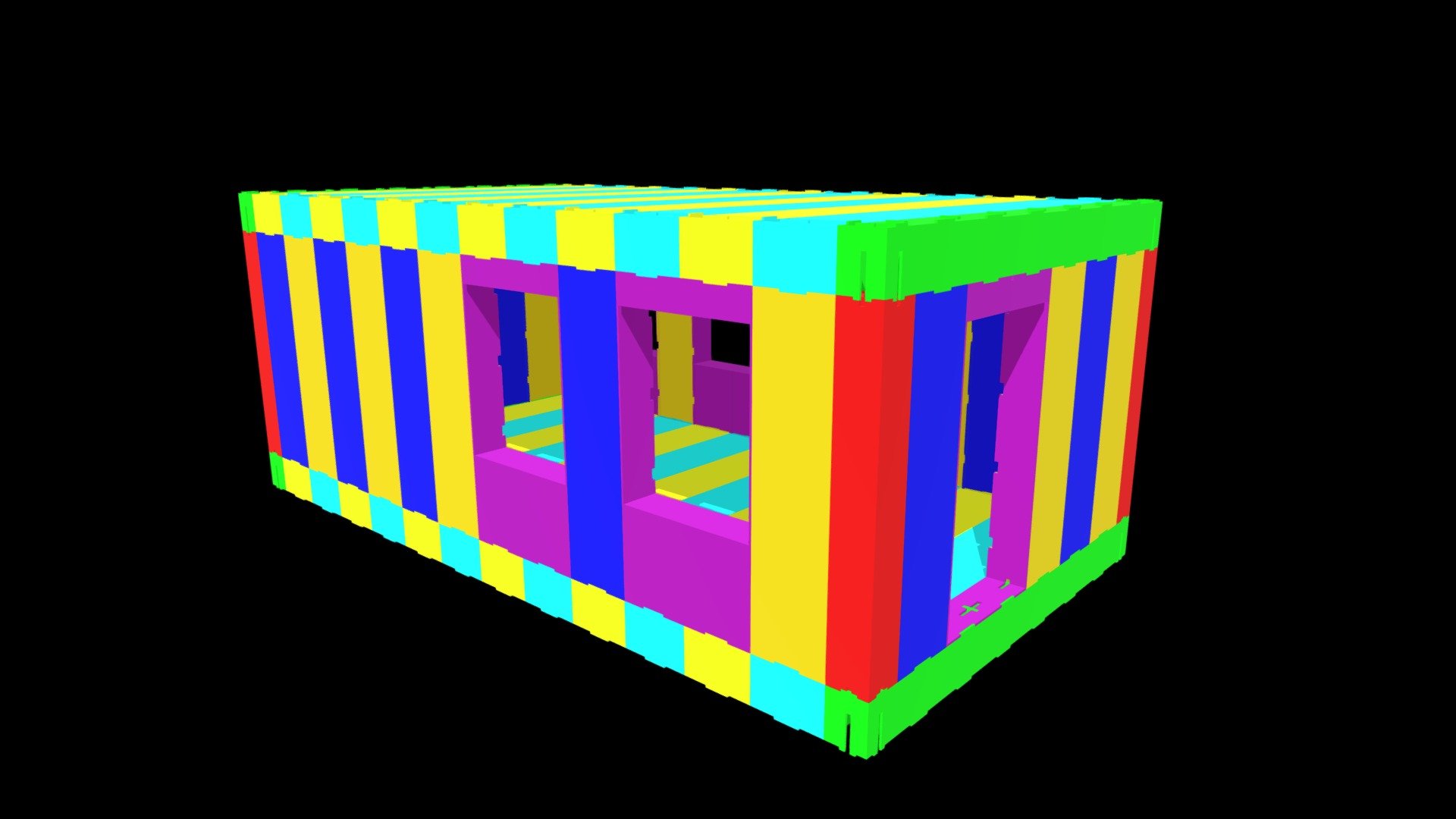 Caravan Blocks - Floor S v2 (4.2m x 7.8m) - Download Free 3D model by ...